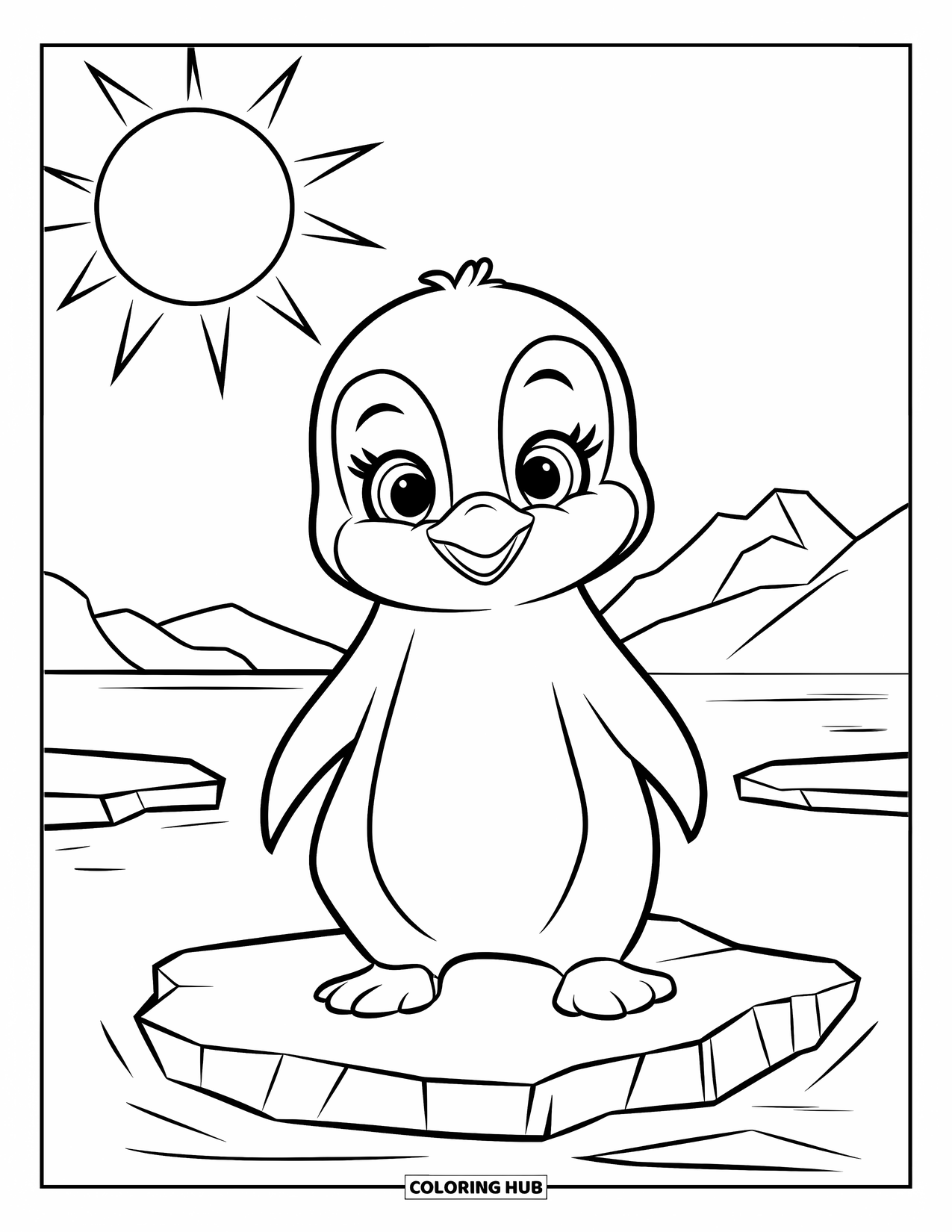 125 Baby Penguin Coloring Pages For Kids Adults Free 125 Baby Penguin Coloring Pages For Kids Adults Free