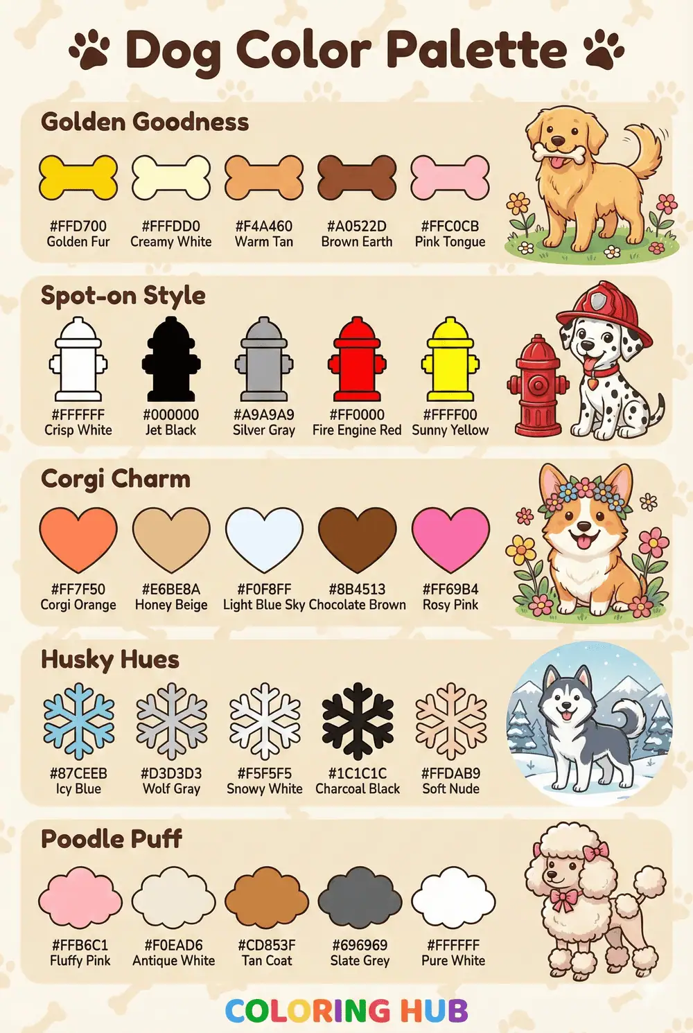200+ Dog Coloring Pages for Kids & Adults (Free Printable PDFs)