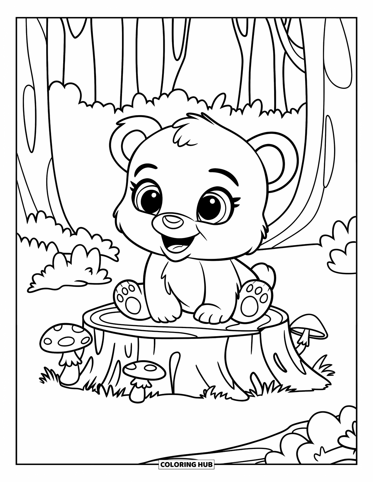165+ Baby Animal Coloring Pages for Kids & Adults (Free Printable PDFs)