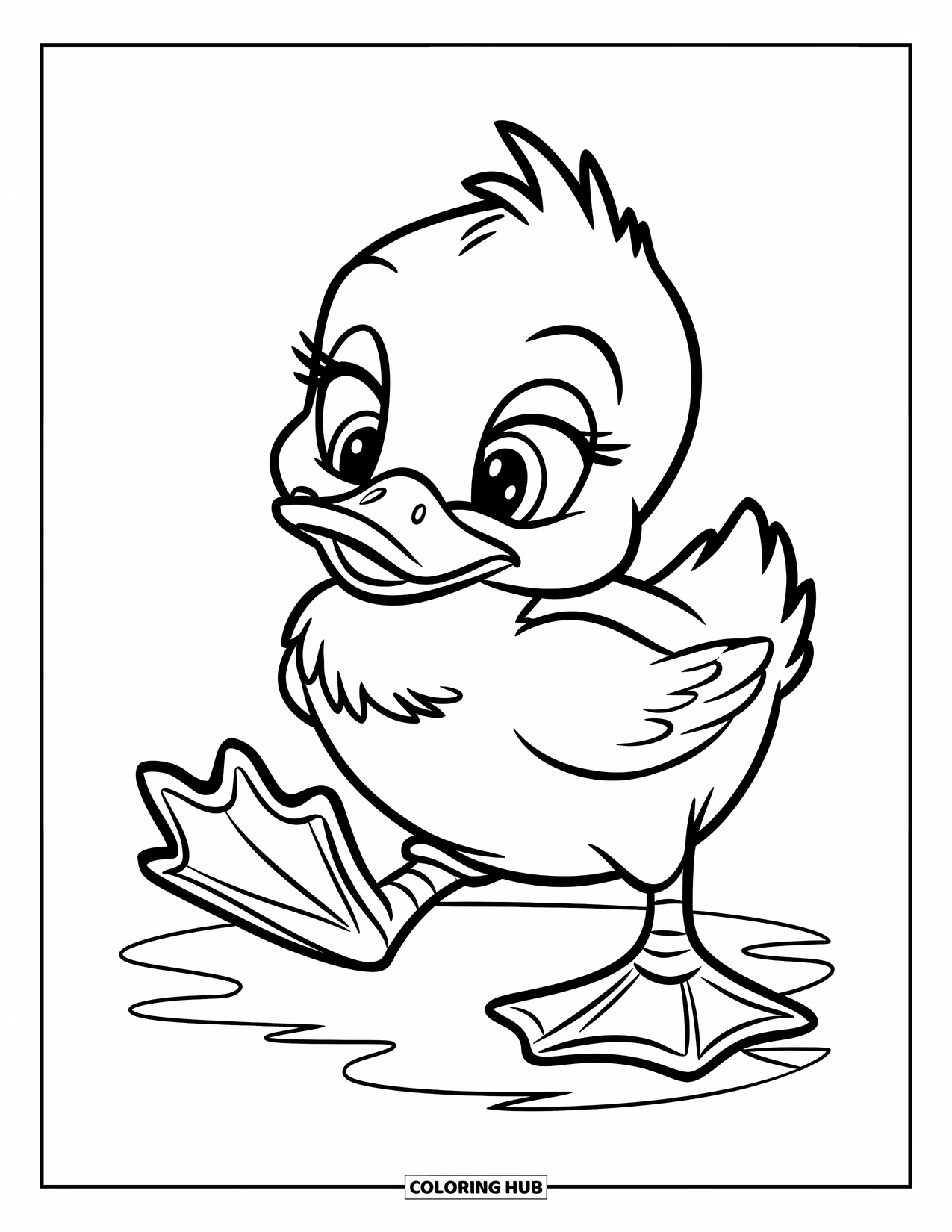 165+ Baby Animal Coloring Pages for Kids & Adults (Free Printable PDFs)