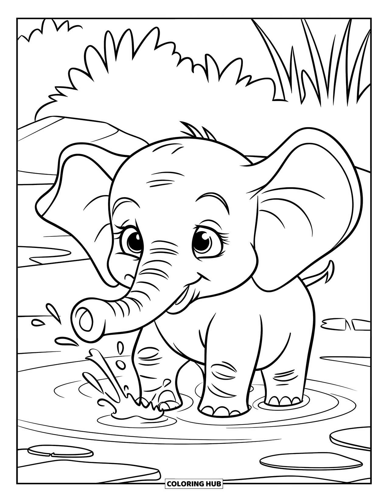 165+ Baby Animal Coloring Pages for Kids & Adults (Free Printable PDFs)