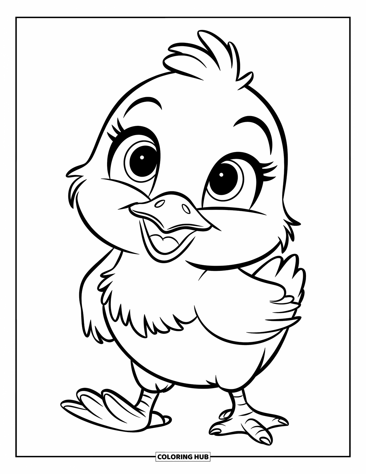 165+ Baby Animal Coloring Pages for Kids & Adults (Free Printable PDFs)