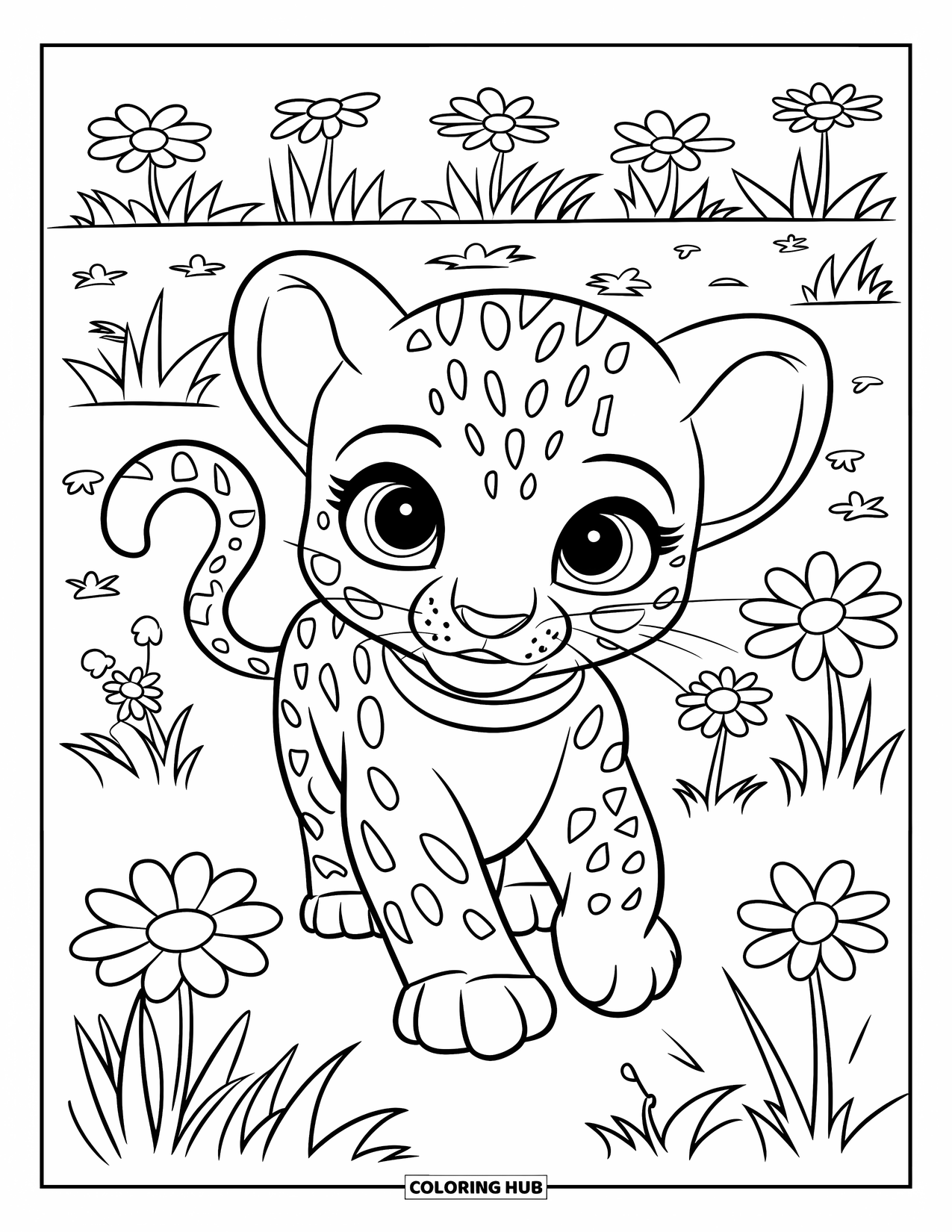 165+ Baby Animal Coloring Pages for Kids & Adults (Free Printable PDFs)