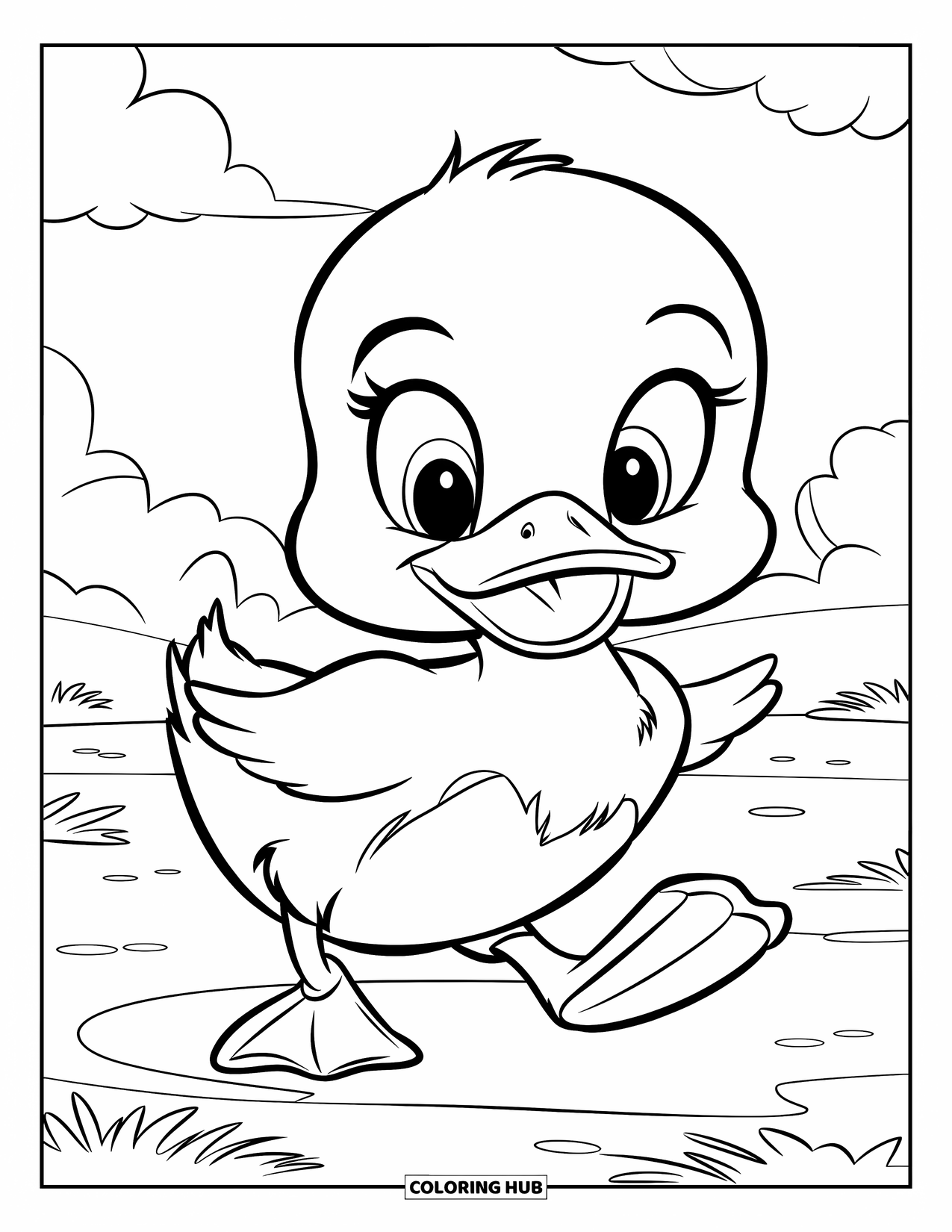 165+ Baby Animal Coloring Pages for Kids & Adults (Free Printable PDFs)