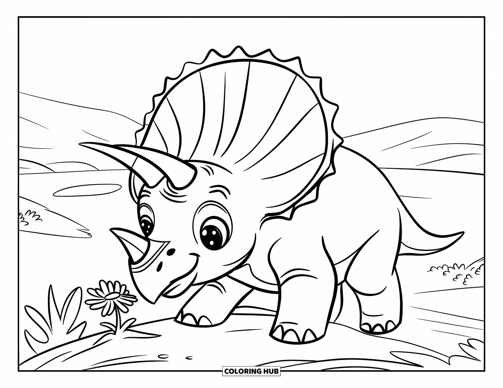 80+ Baby Dinosaur Coloring Pages for Kids & Adults (Free Printable PDFs)