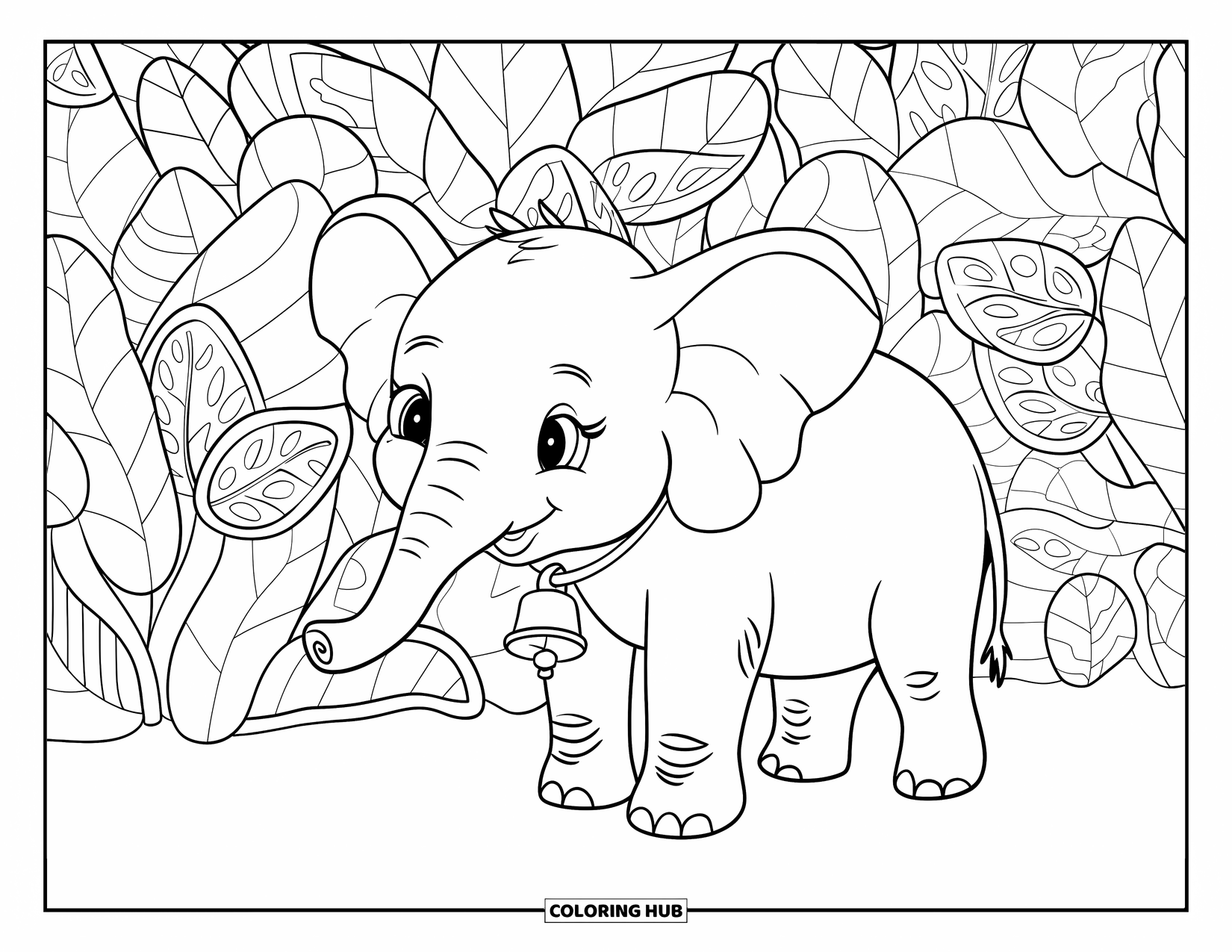90+ Baby Elephant Coloring Pages for Kids & Adults (Free Printable PDFs)