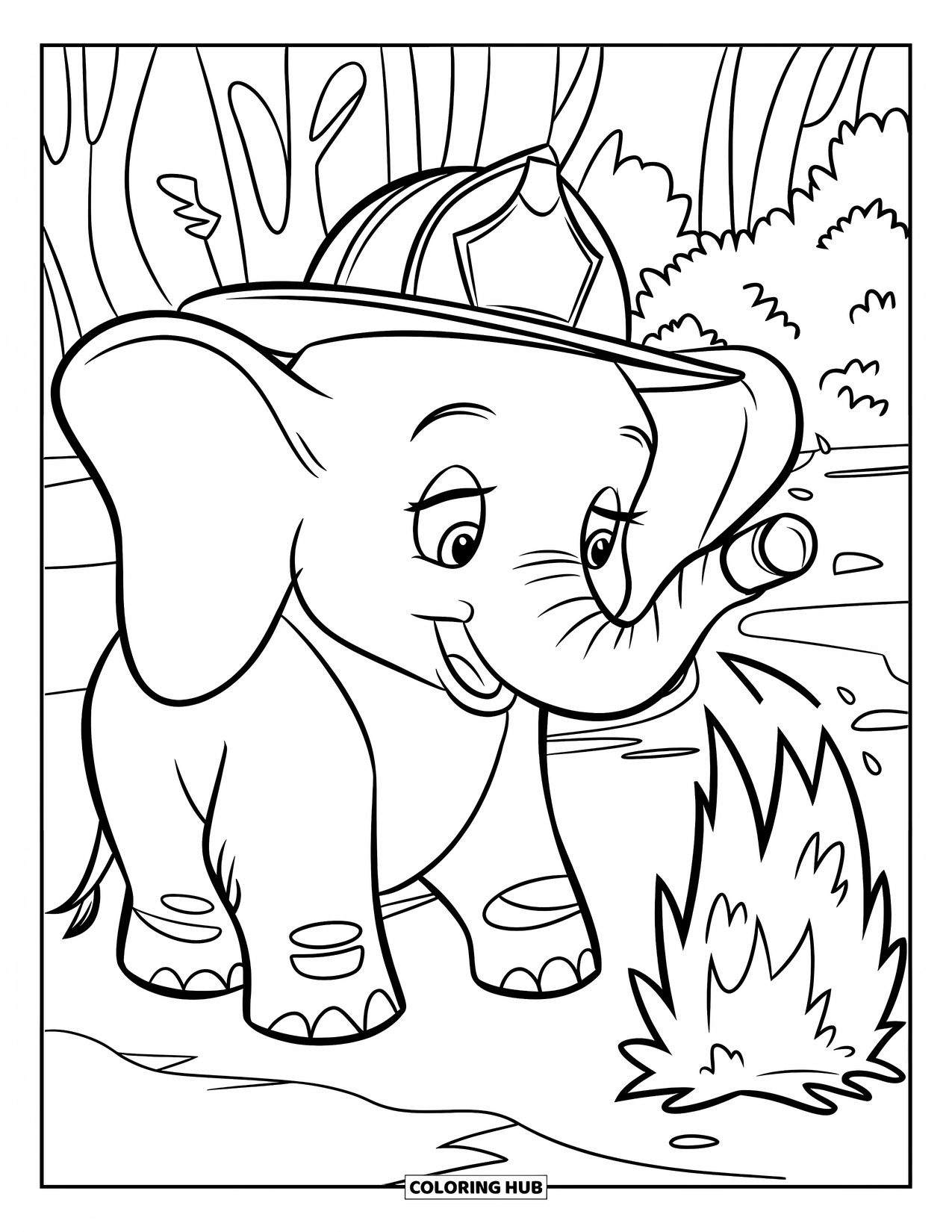 90+ Baby Elephant Coloring Pages for Kids & Adults (Free Printable PDFs)