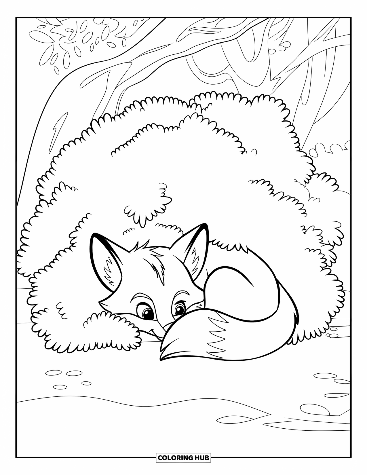 75+ Baby Fox Coloring Pages for Kids & Adults (Free Printable PDFs)