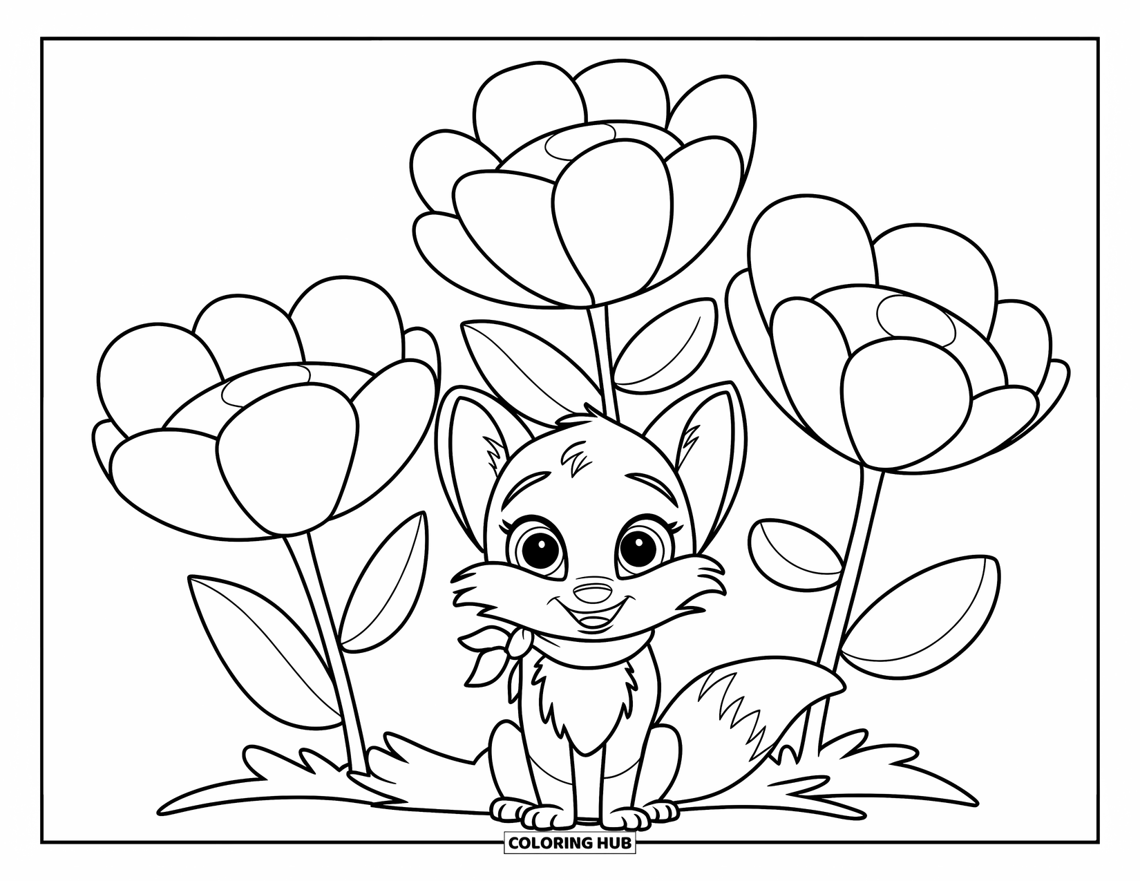 75+ Baby Fox Coloring Pages for Kids & Adults (Free Printable PDFs)