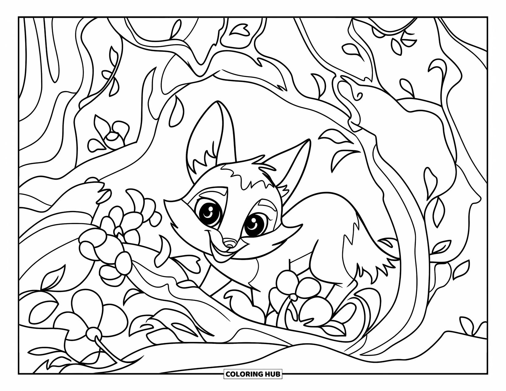 75+ Baby Fox Coloring Pages for Kids & Adults (Free Printable PDFs)