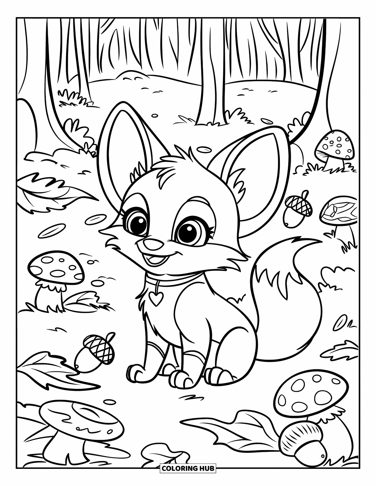 75+ Baby Fox Coloring Pages for Kids & Adults (Free Printable PDFs)