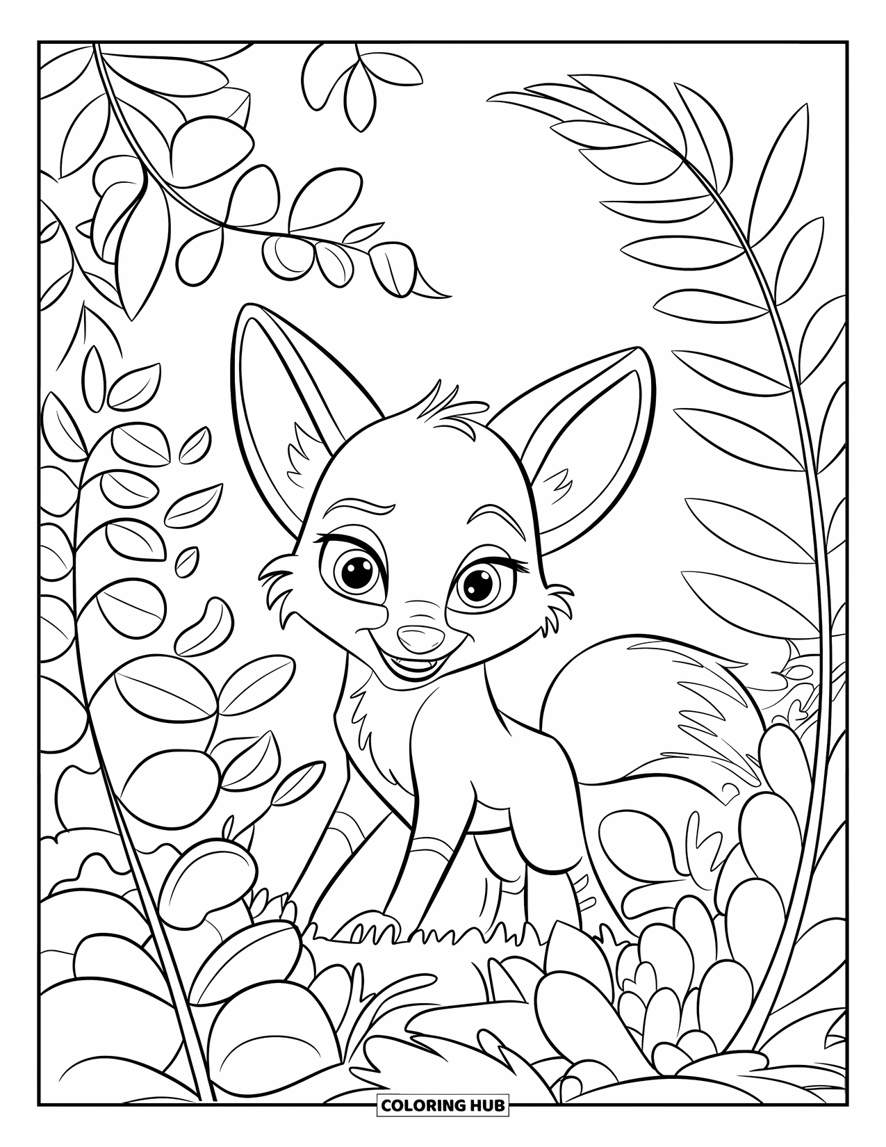 75+ Baby Fox Coloring Pages for Kids & Adults (Free Printable PDFs)