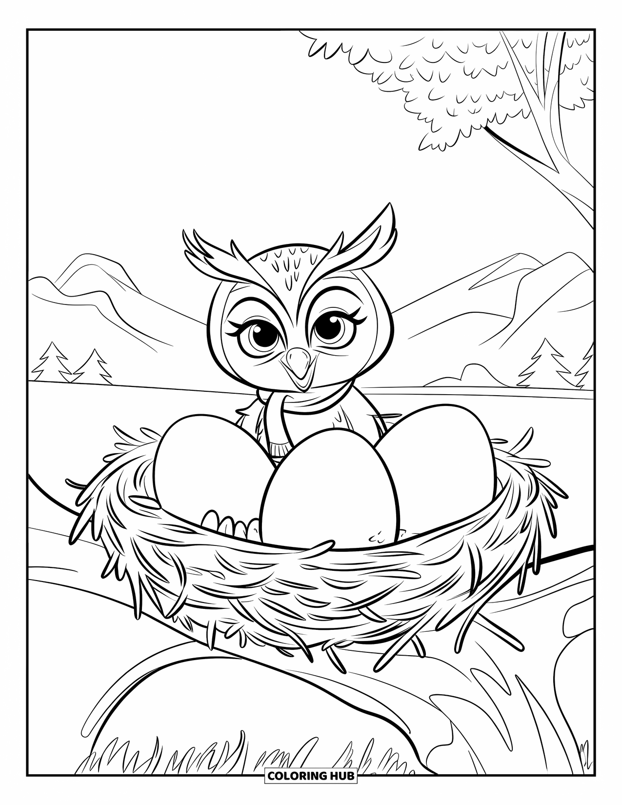 90+ Baby Owl Coloring Pages for Kids & Adults (Free Printable PDFs)