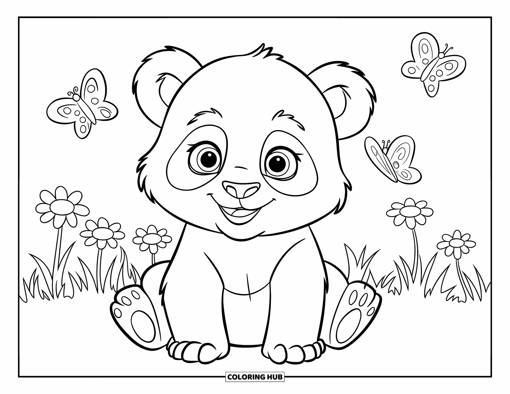 100+ Baby Panda Coloring Pages for Kids & Adults (Free Printable PDFs)