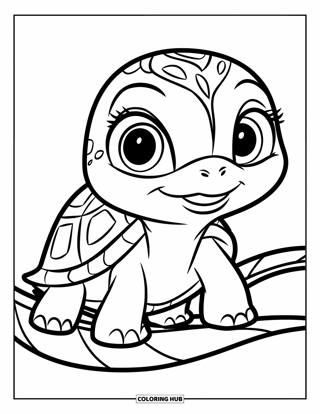 75+ Baby Turtle Coloring Pages for Kids & Adults (Free Printable PDFs)