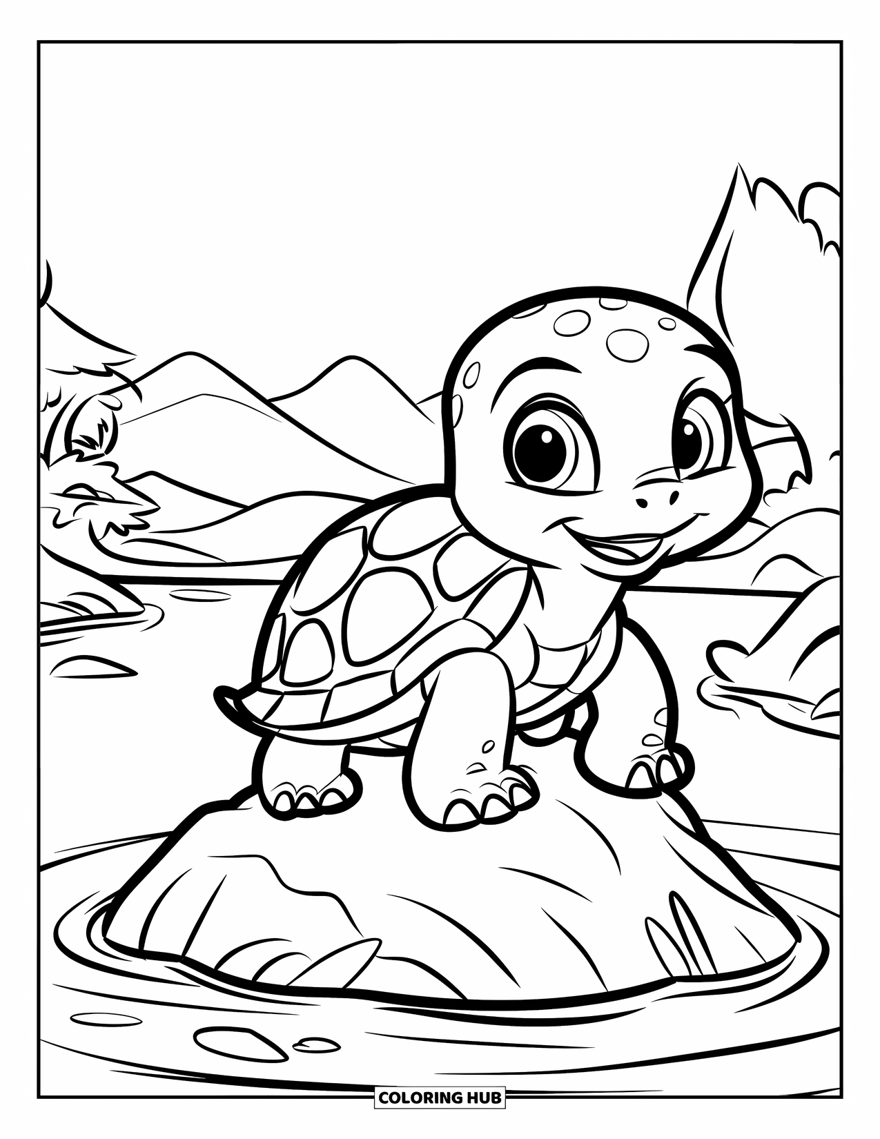 75+ Baby Turtle Coloring Pages for Kids & Adults (Free Printable PDFs)