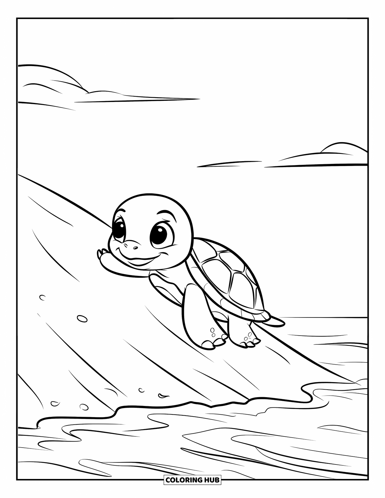 75+ Baby Turtle Coloring Pages for Kids & Adults (Free Printable PDFs)