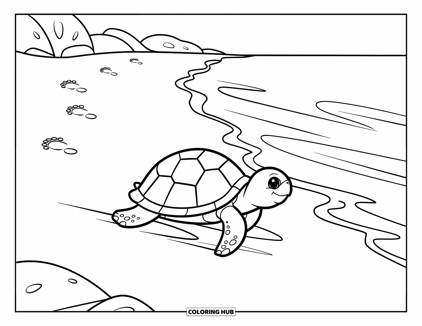 75+ Baby Turtle Coloring Pages for Kids & Adults (Free Printable PDFs)