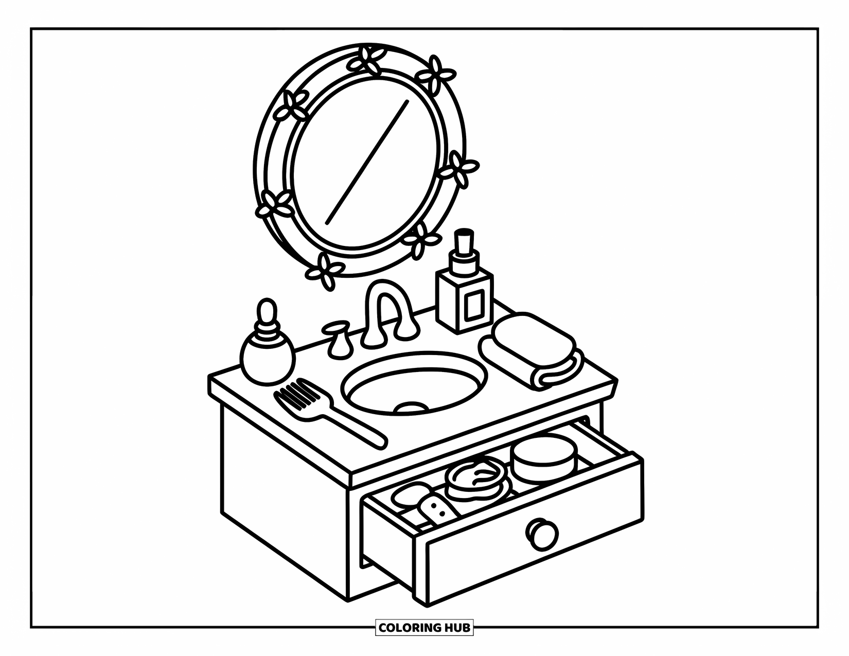 70+ Bathroom Coloring Pages for Kids & Adults (Free Printable PDFs)