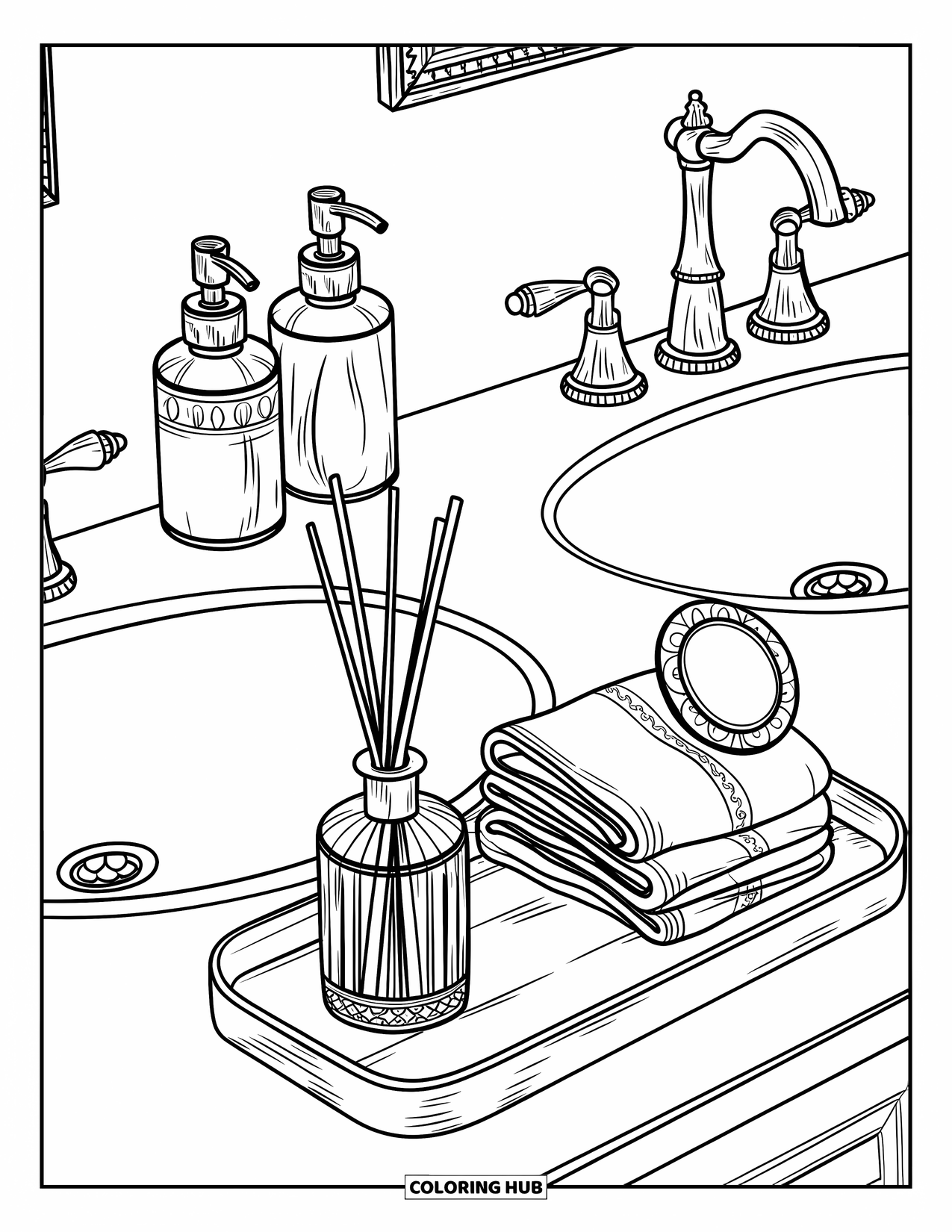 70+ Bathroom Coloring Pages for Kids & Adults (Free Printable PDFs)