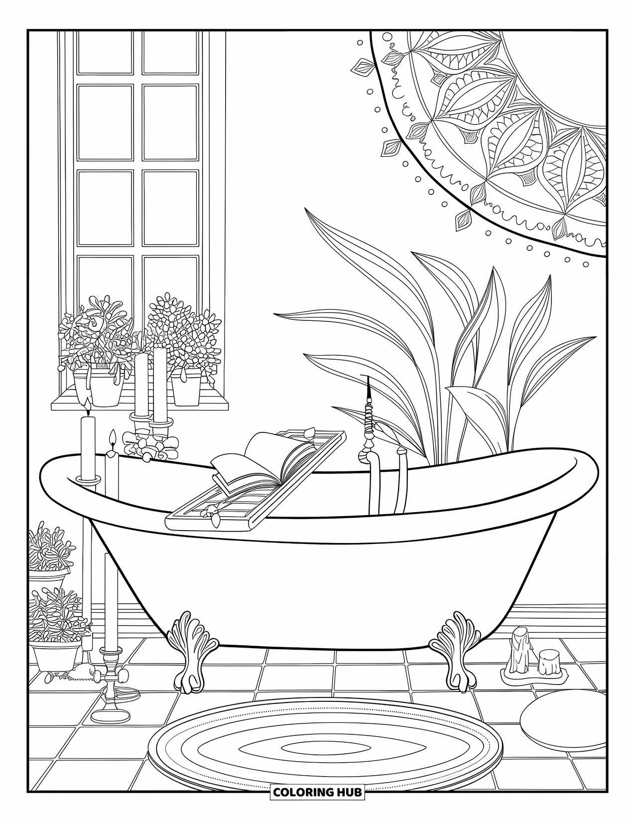 70+ Bathroom Coloring Pages for Kids & Adults (Free Printable PDFs)