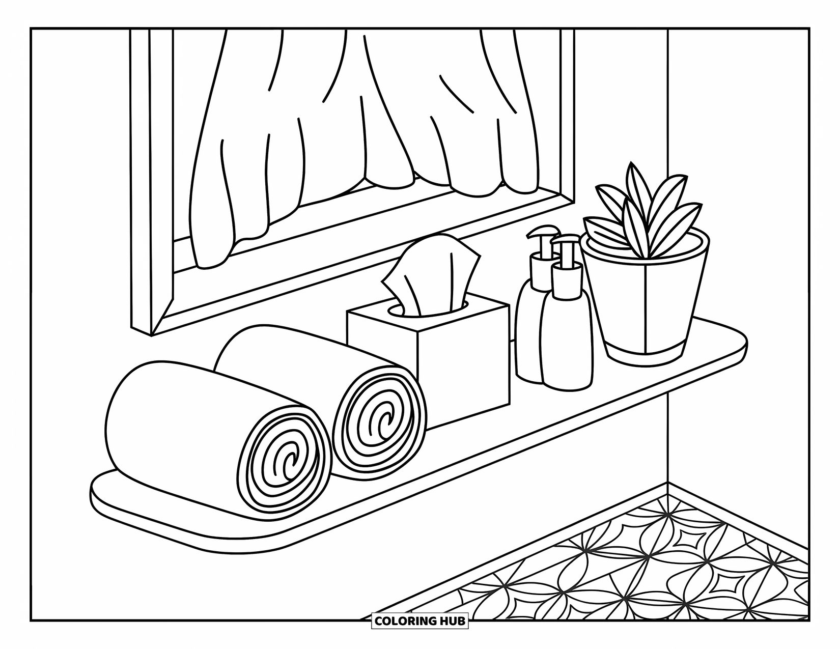 70+ Bathroom Coloring Pages for Kids & Adults (Free Printable PDFs)