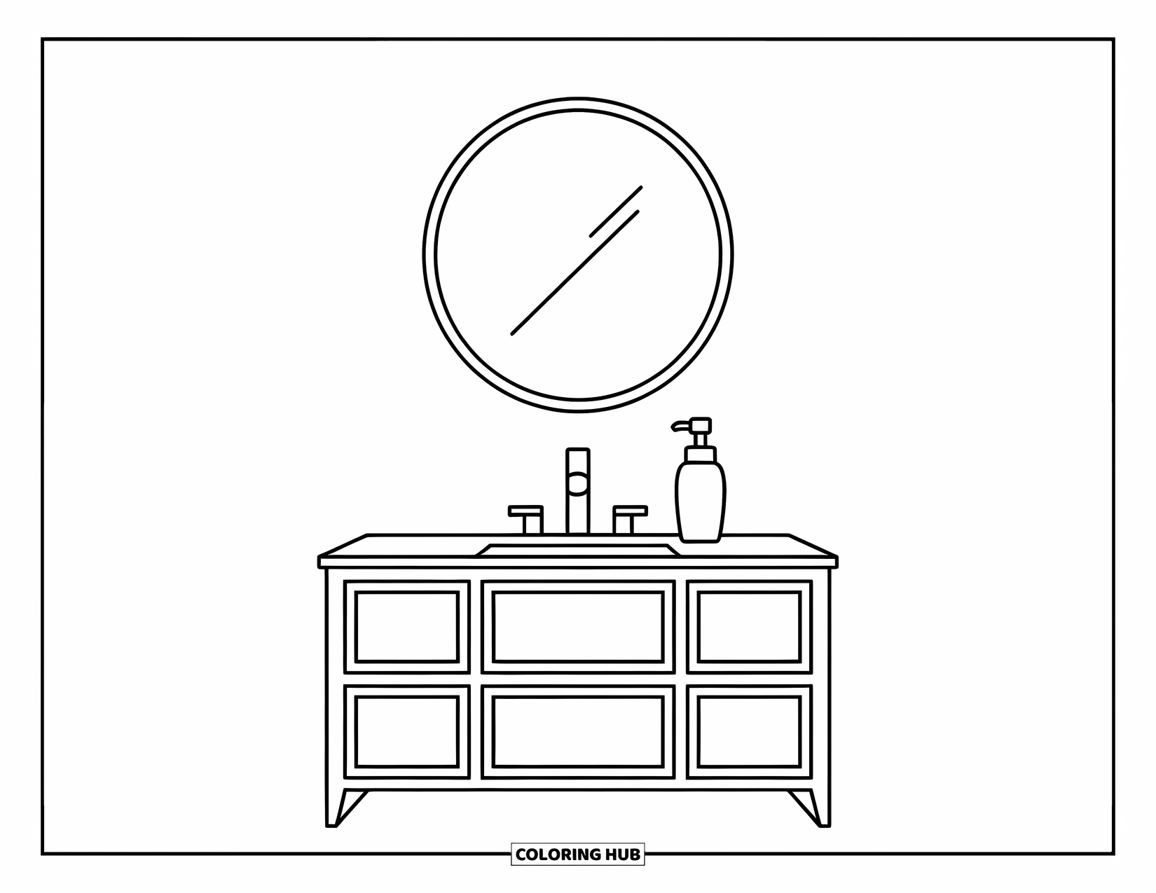 70+ Bathroom Coloring Pages for Kids & Adults (Free Printable PDFs)