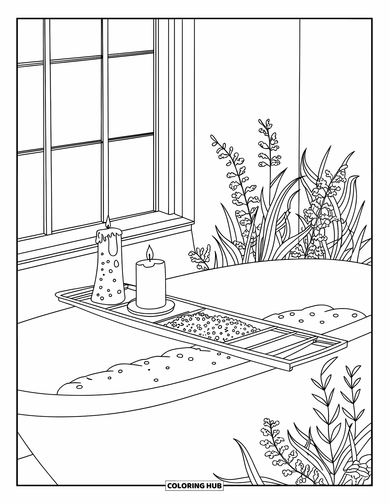 70+ Bathroom Coloring Pages for Kids & Adults (Free Printable PDFs)