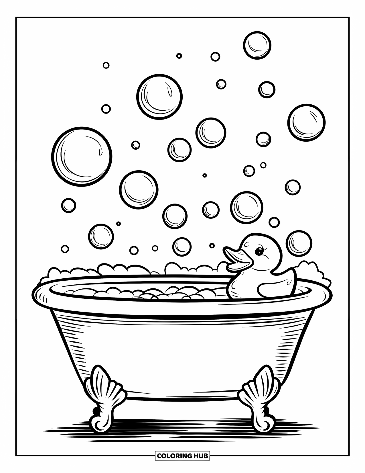 70+ Bathroom Coloring Pages for Kids & Adults (Free Printable PDFs)