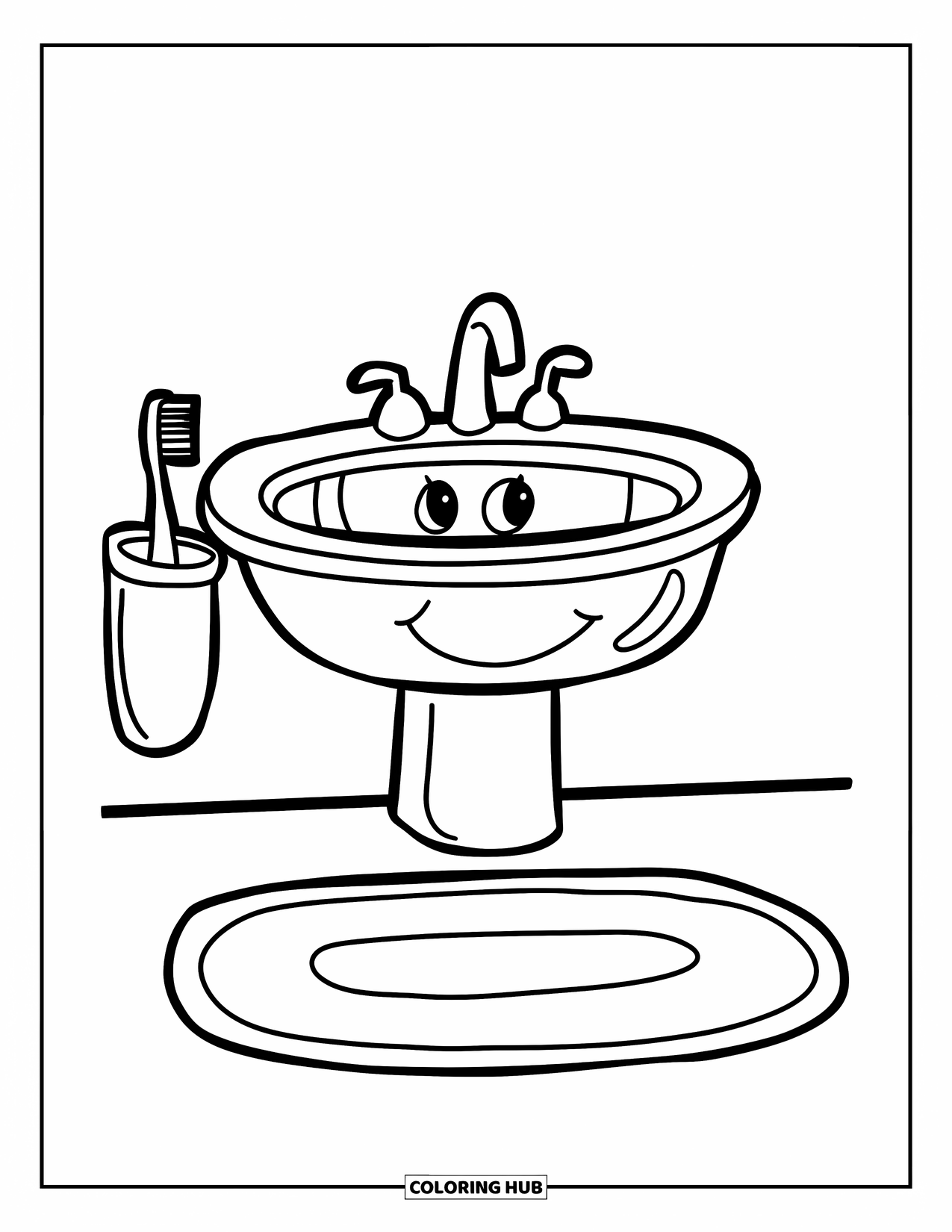 70+ Bathroom Coloring Pages for Kids & Adults (Free Printable PDFs)
