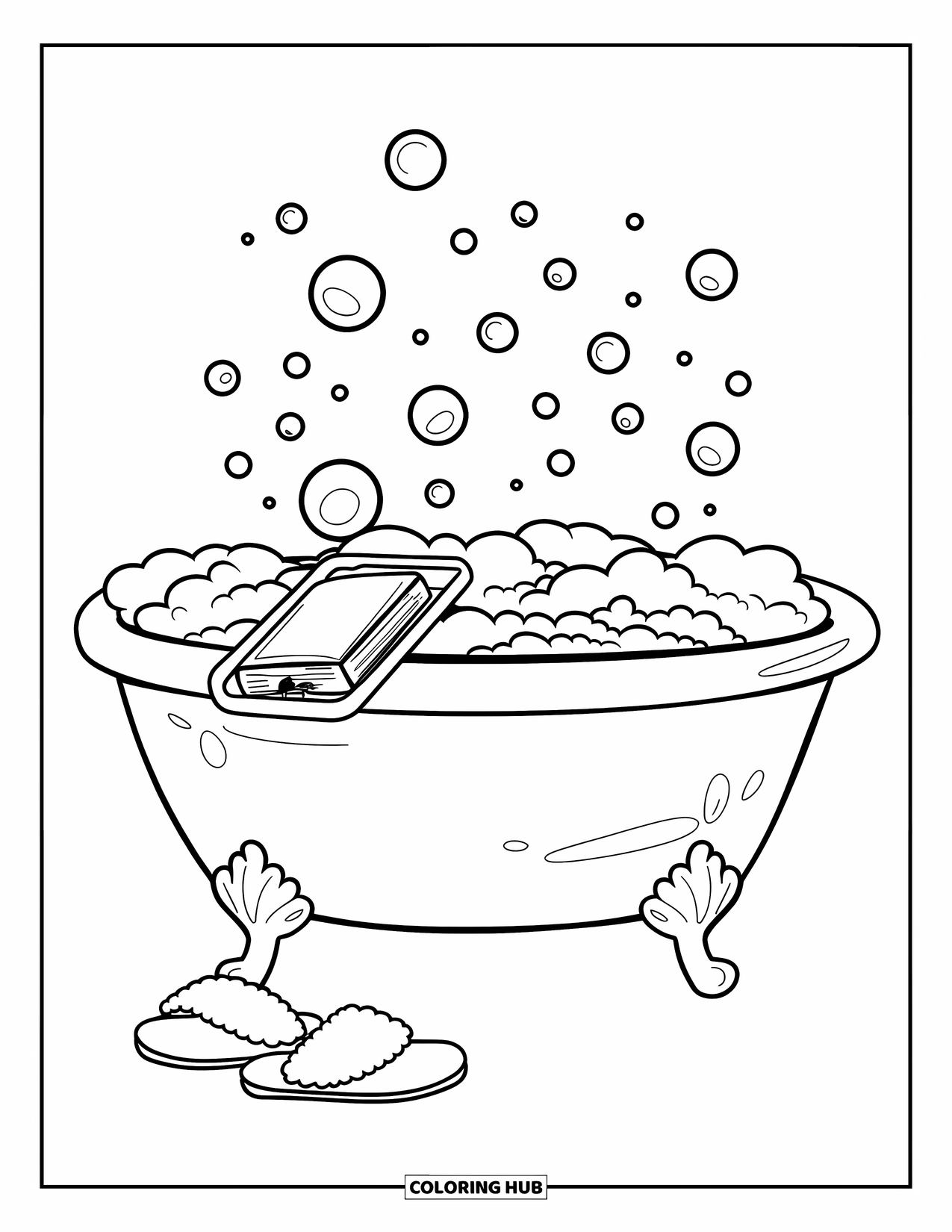 70+ Bathroom Coloring Pages for Kids & Adults (Free Printable PDFs)