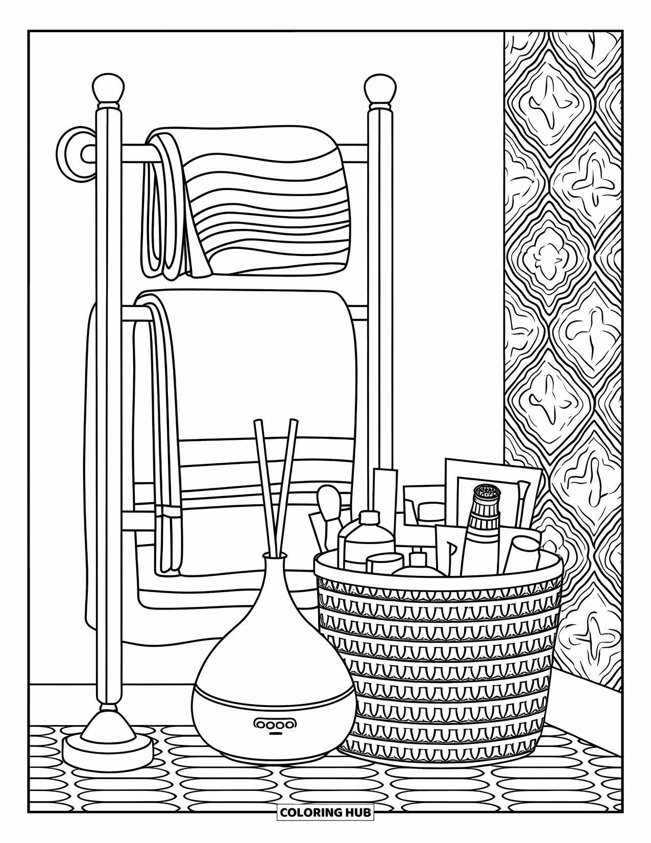 70+ Bathroom Coloring Pages for Kids & Adults (Free Printable PDFs)