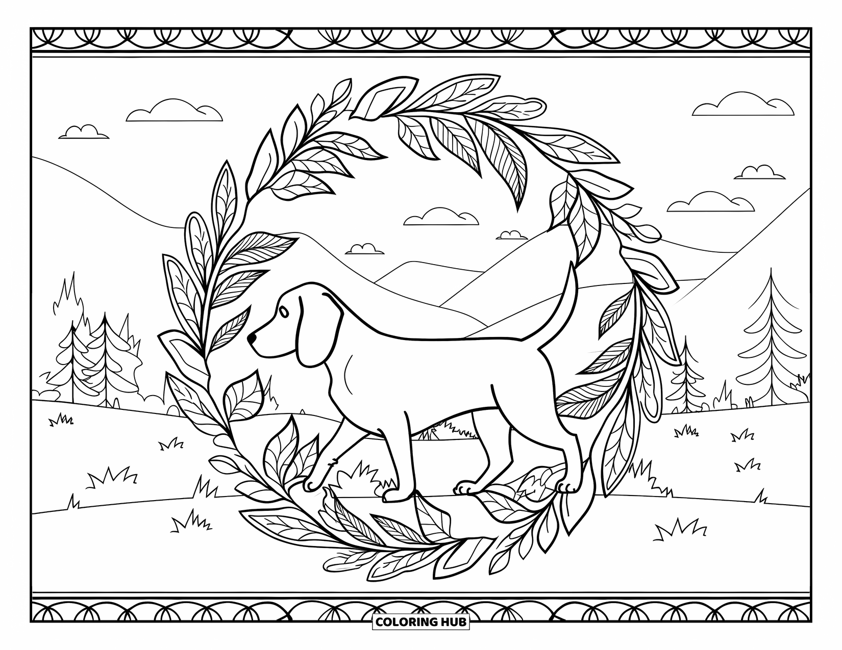 85+ Beagle Coloring Pages for Kids & Adults (Free Printable PDFs)