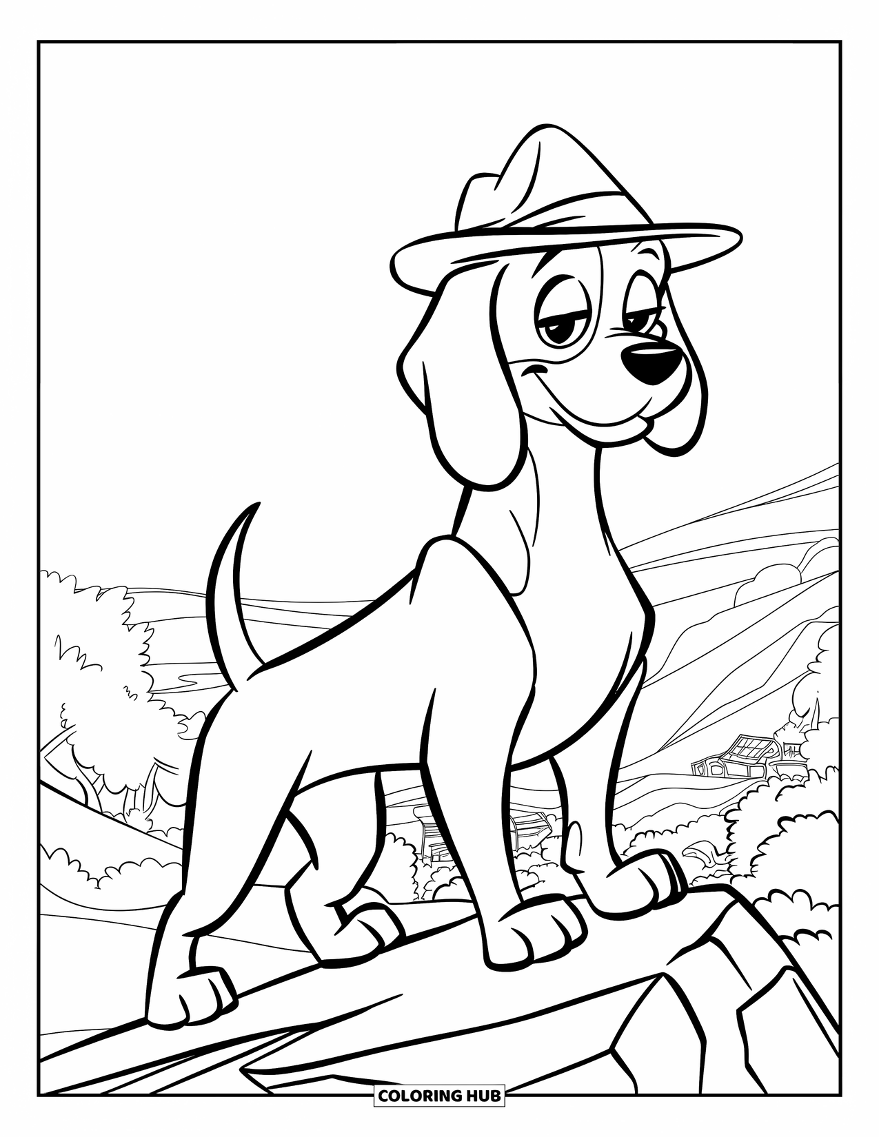 85+ Beagle Coloring Pages for Kids & Adults (Free Printable PDFs)