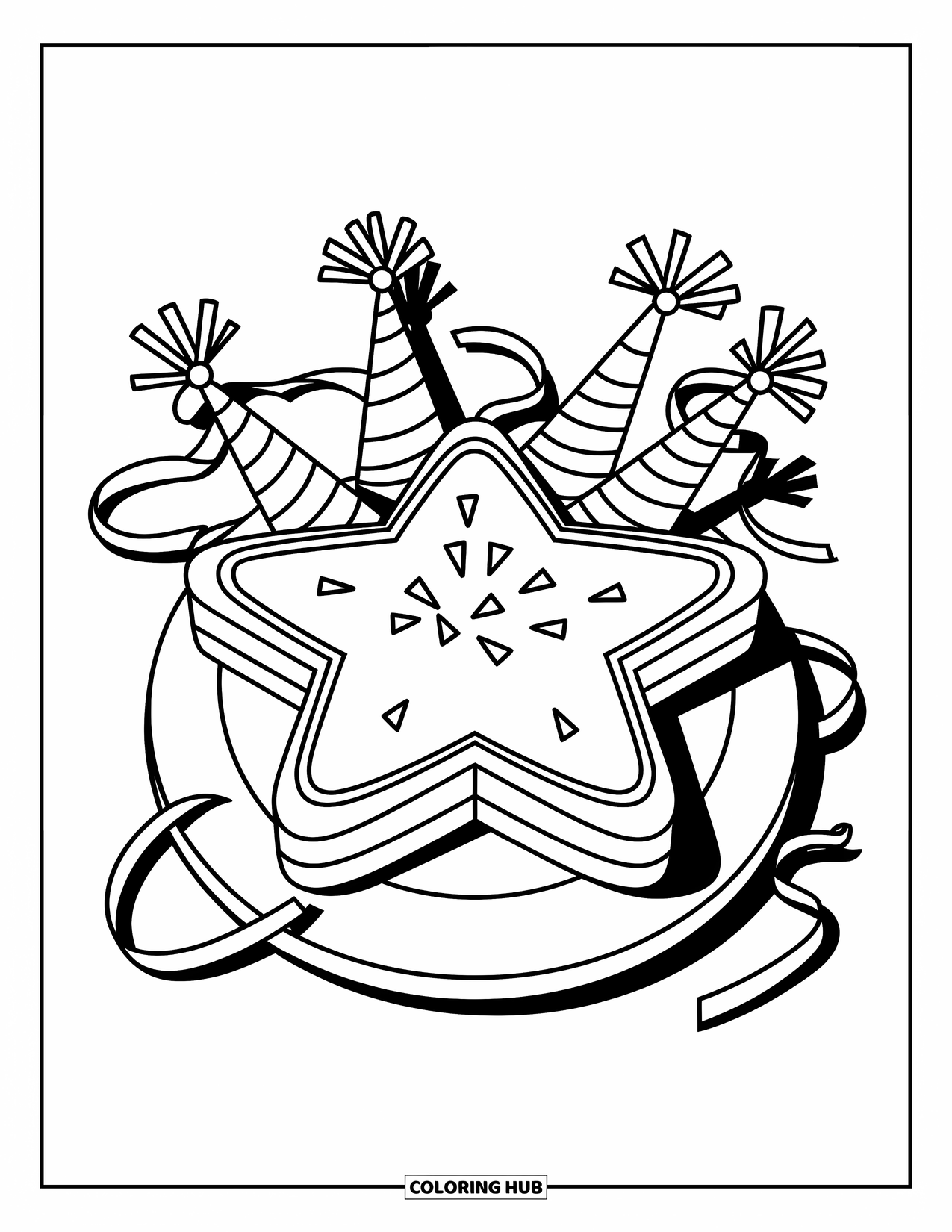 125+ Birthday Cake Coloring Pages for Kids & Adults (Free Printable PDFs)