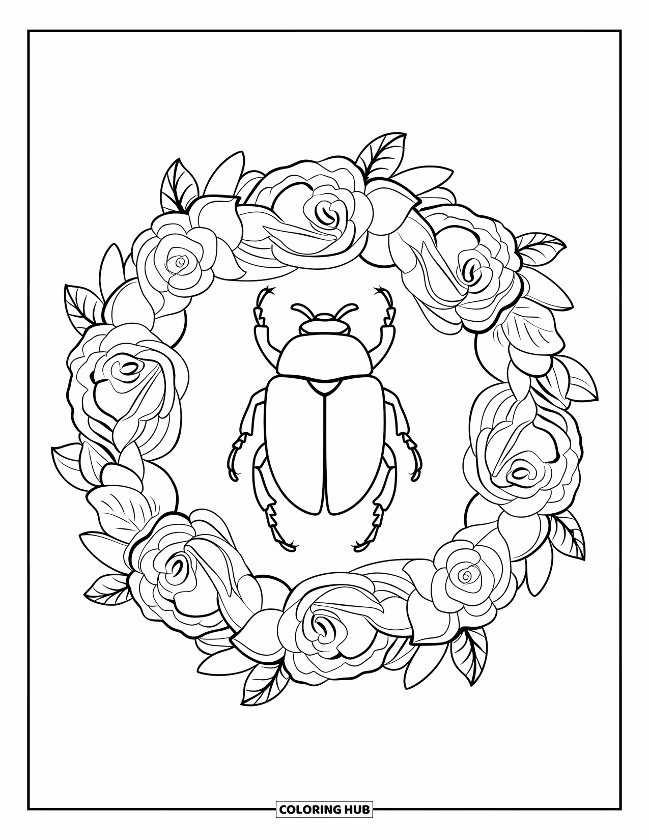85+ Bug Coloring Pages for Kids & Adults (Free Printable PDFs)
