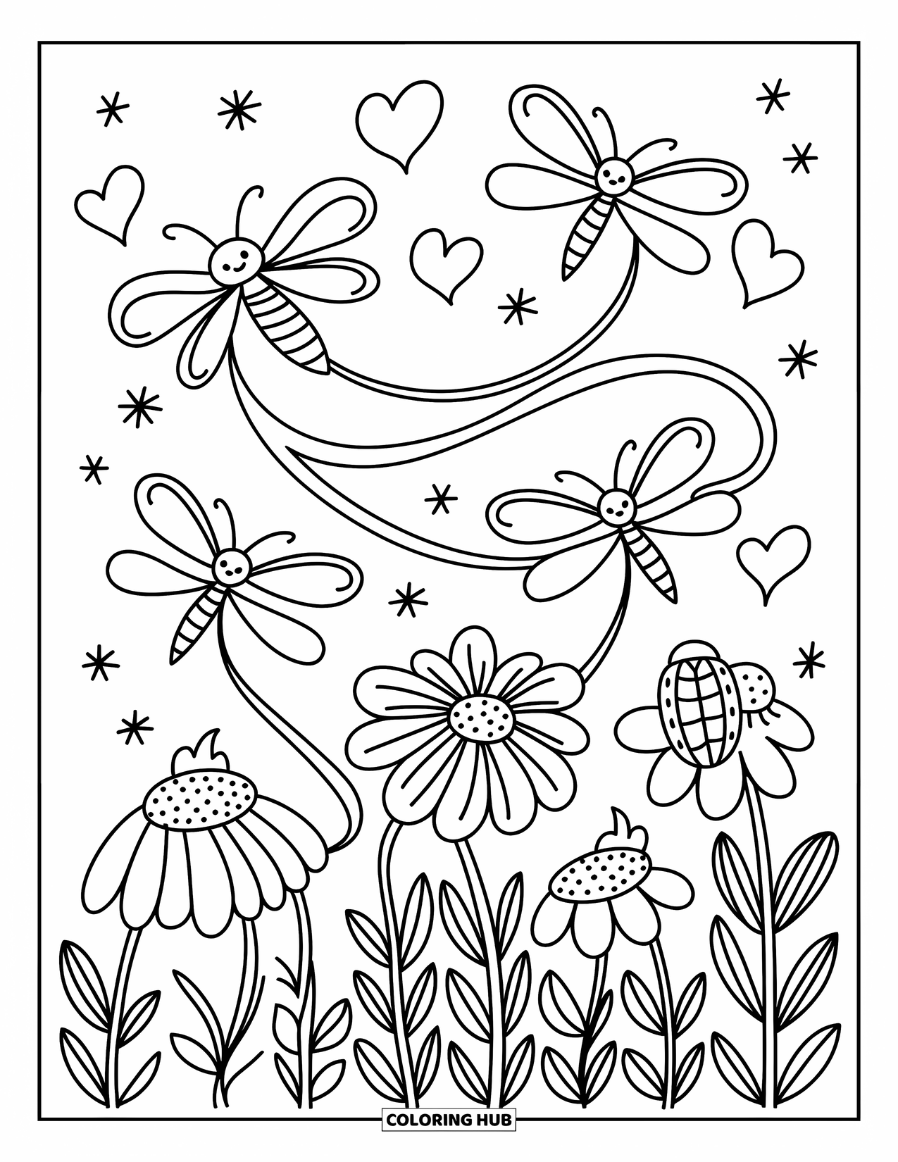 85+ Bug Coloring Pages for Kids & Adults (Free Printable PDFs)