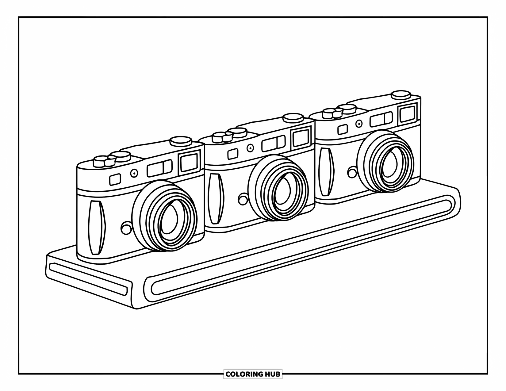 70+ Camera Coloring Pages for Kids & Adults (Free Printable PDFs)