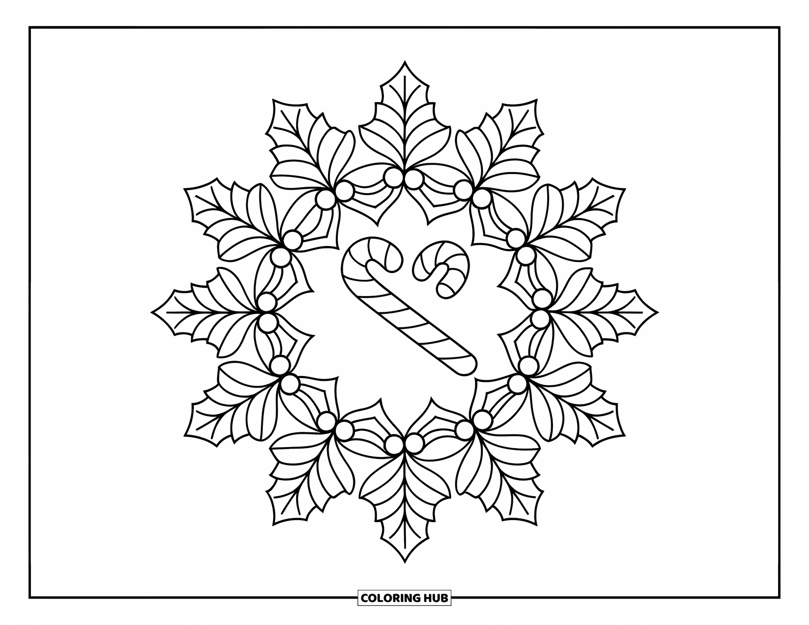 105+ Candy Cane Coloring Pages for Kids & Adults (Free Printable PDFs)