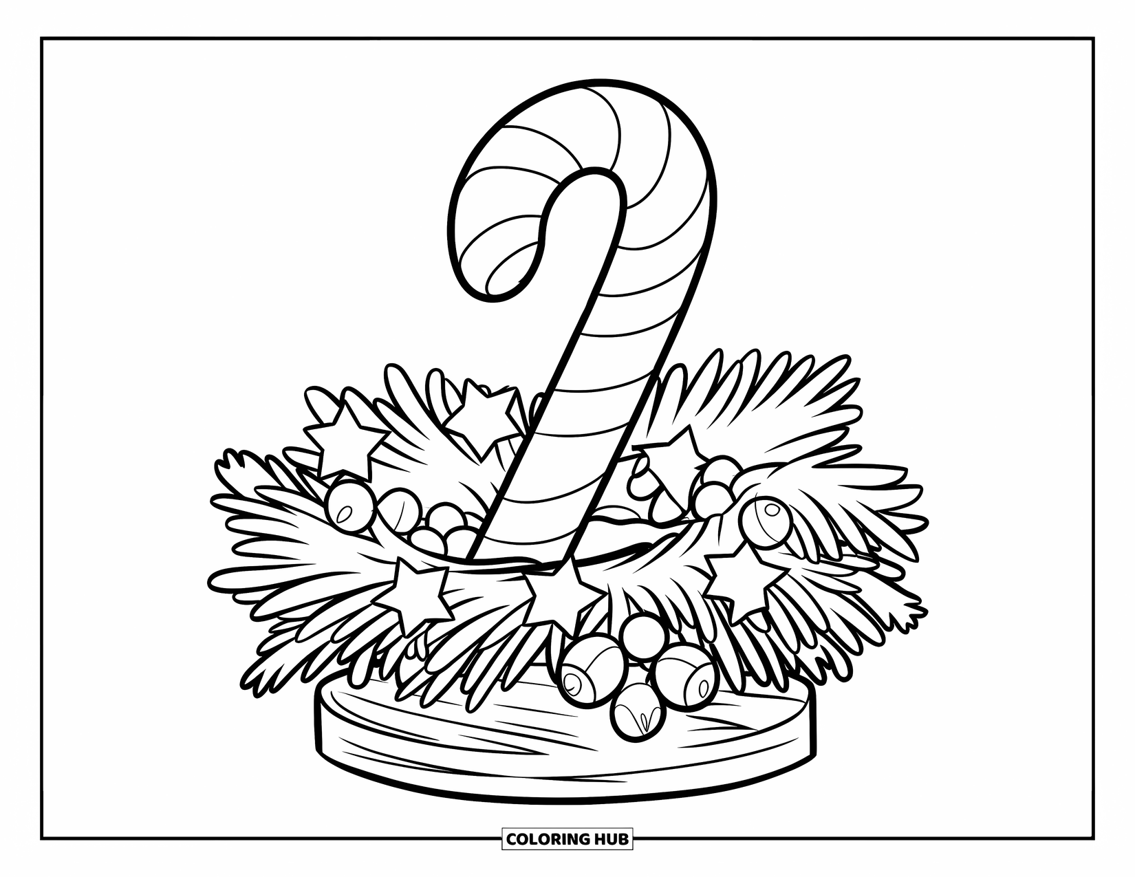 105+ Candy Cane Coloring Pages for Kids & Adults (Free Printable PDFs)