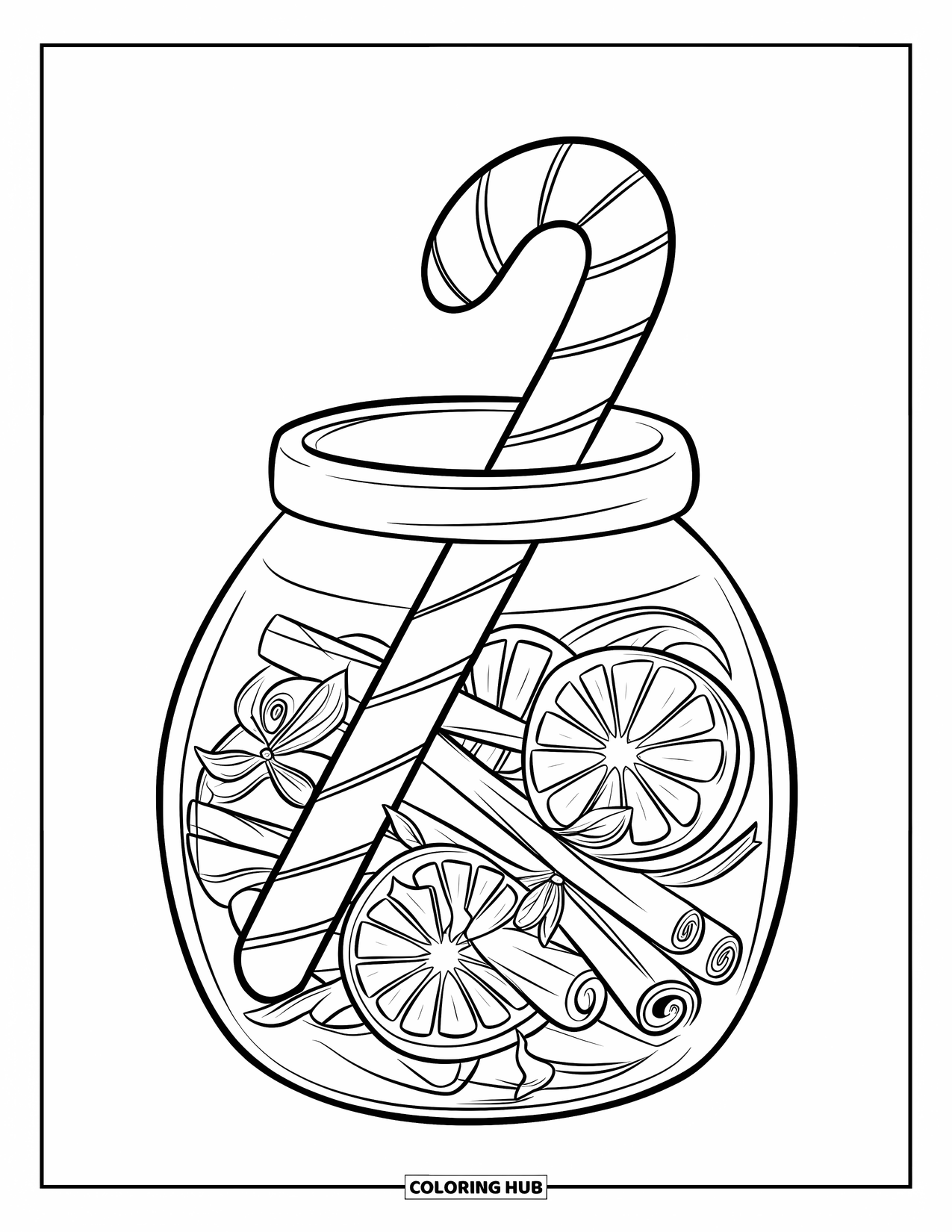 105+ Candy Cane Coloring Pages for Kids & Adults (Free Printable PDFs)