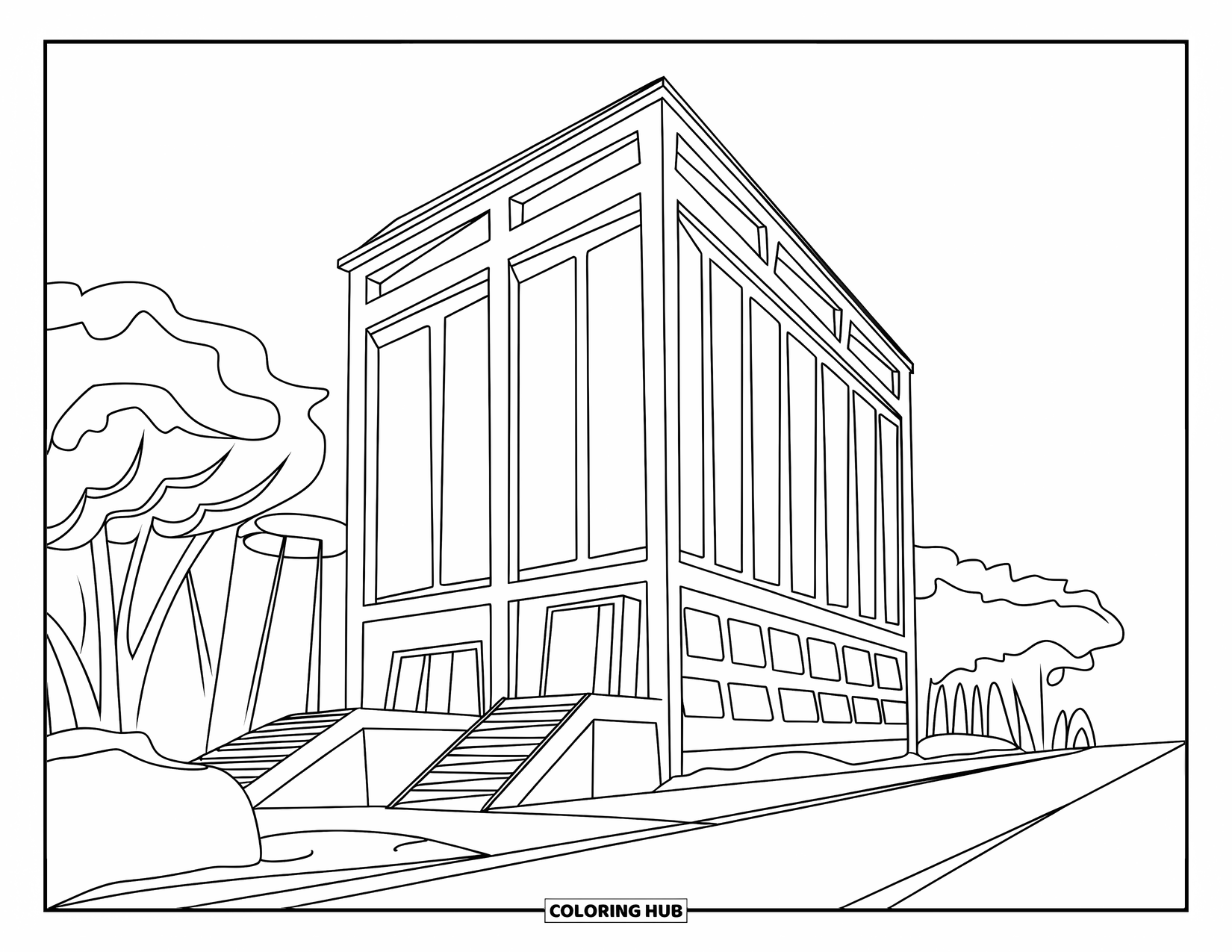 50+ City Coloring Pages for Kids & Adults (Free Printable PDFs)