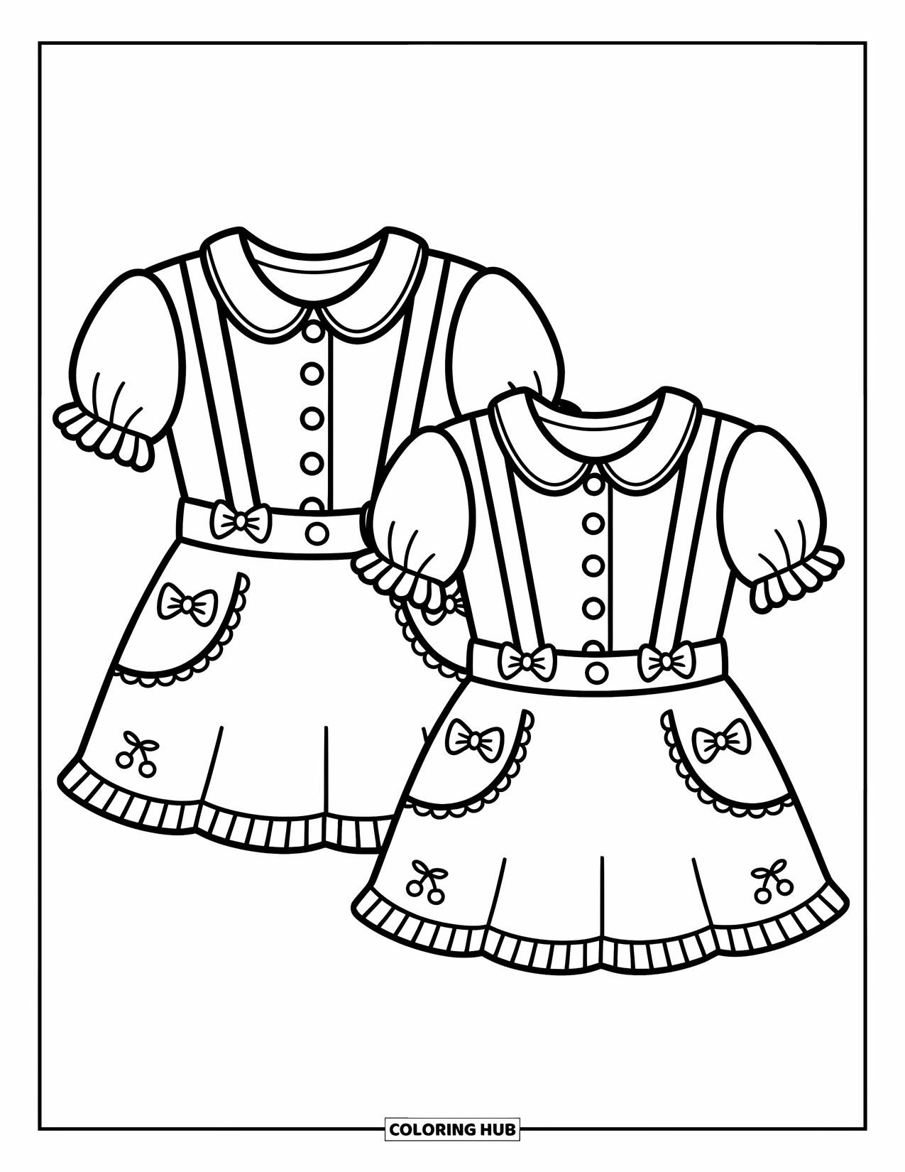 70+ Clothes Coloring Pages for Kids & Adults (Free Printable PDFs)