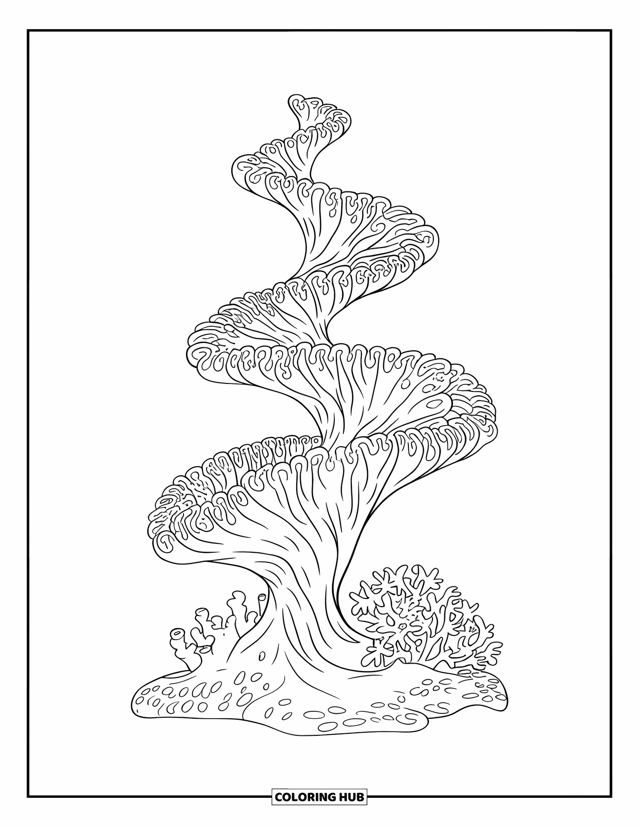 65+ Coral Reef Coloring Pages for Kids & Adults (Free Printable PDFs)