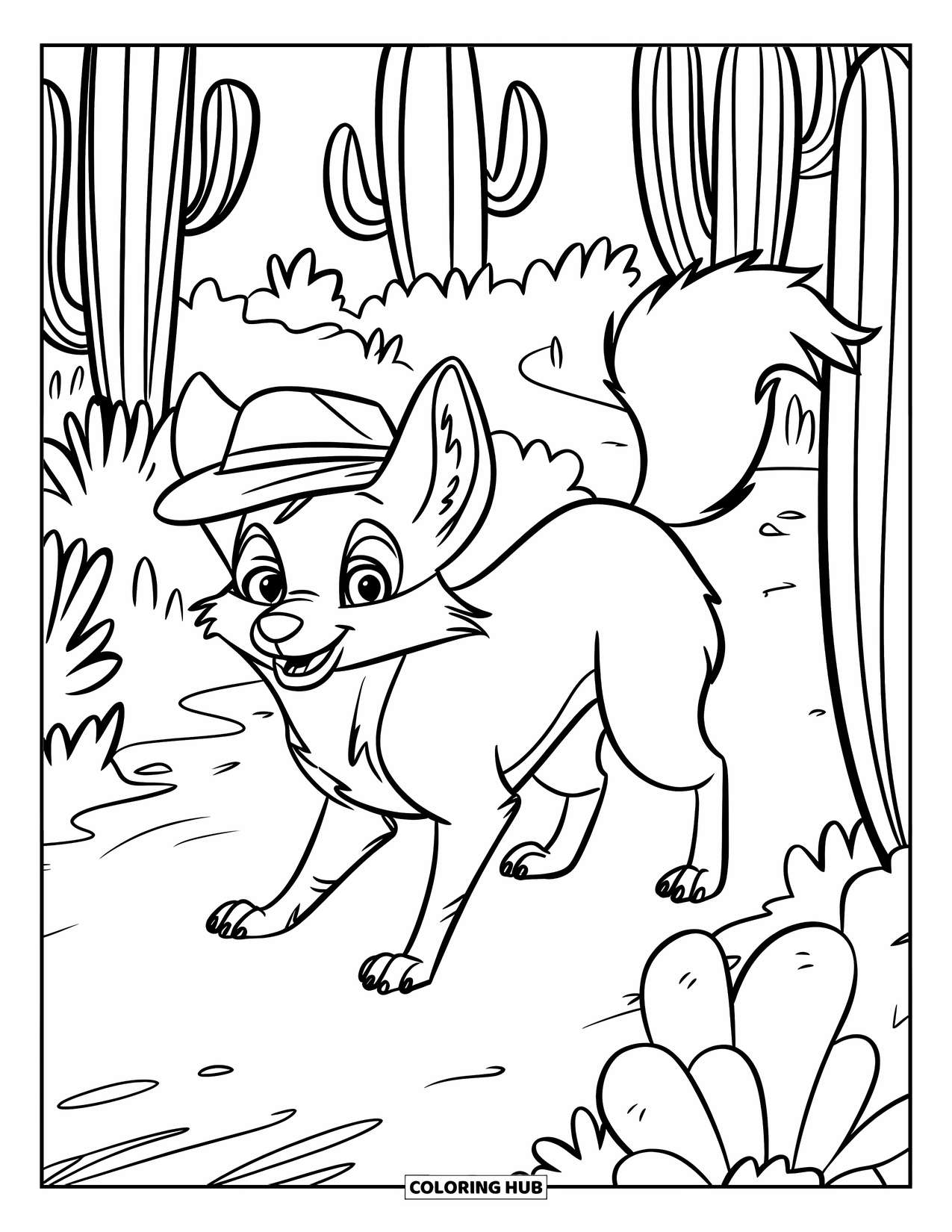 80+ Coyote Coloring Pages for Kids & Adults (Free Printable PDFs)