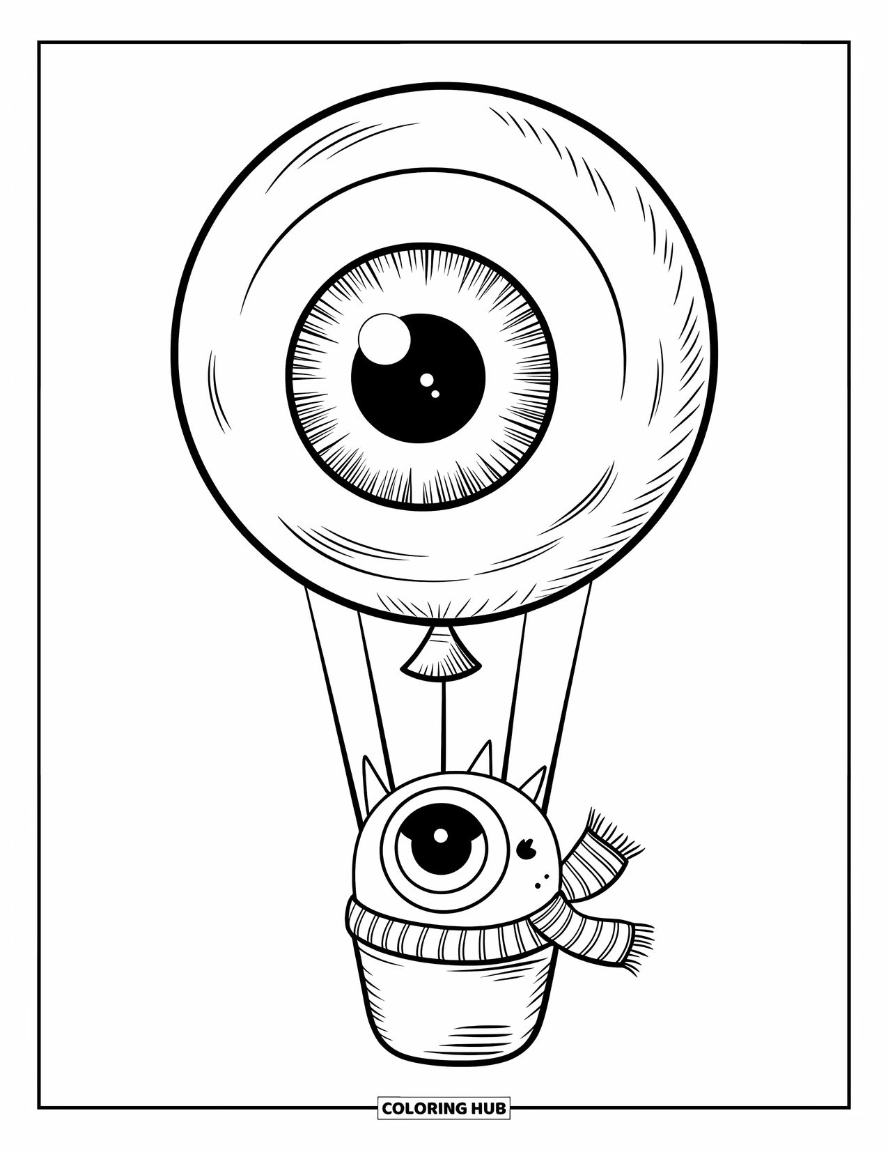 115+ Creepy Trippy Coloring Pages for Kids & Adults (Free Printable PDFs)