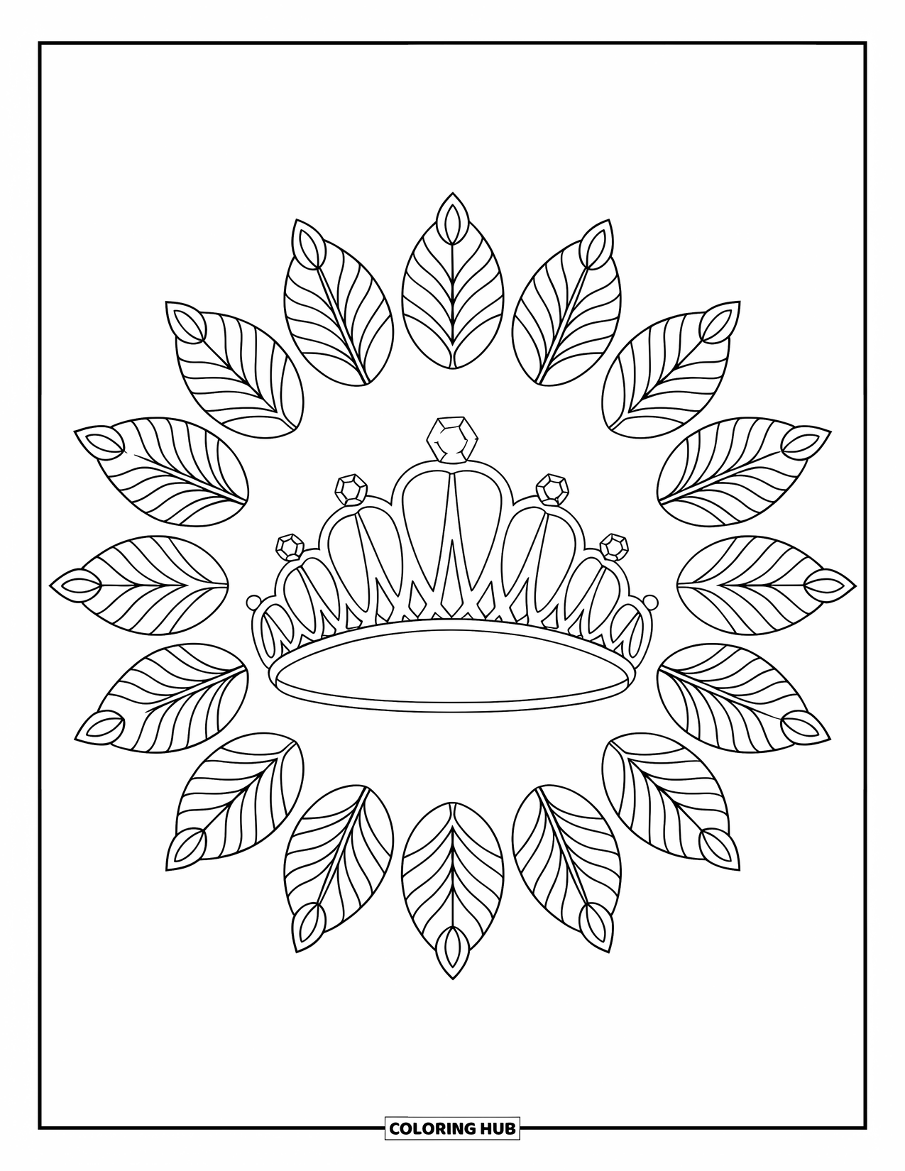 85+ Crown Coloring Pages for Kids & Adults (Free Printable PDFs)