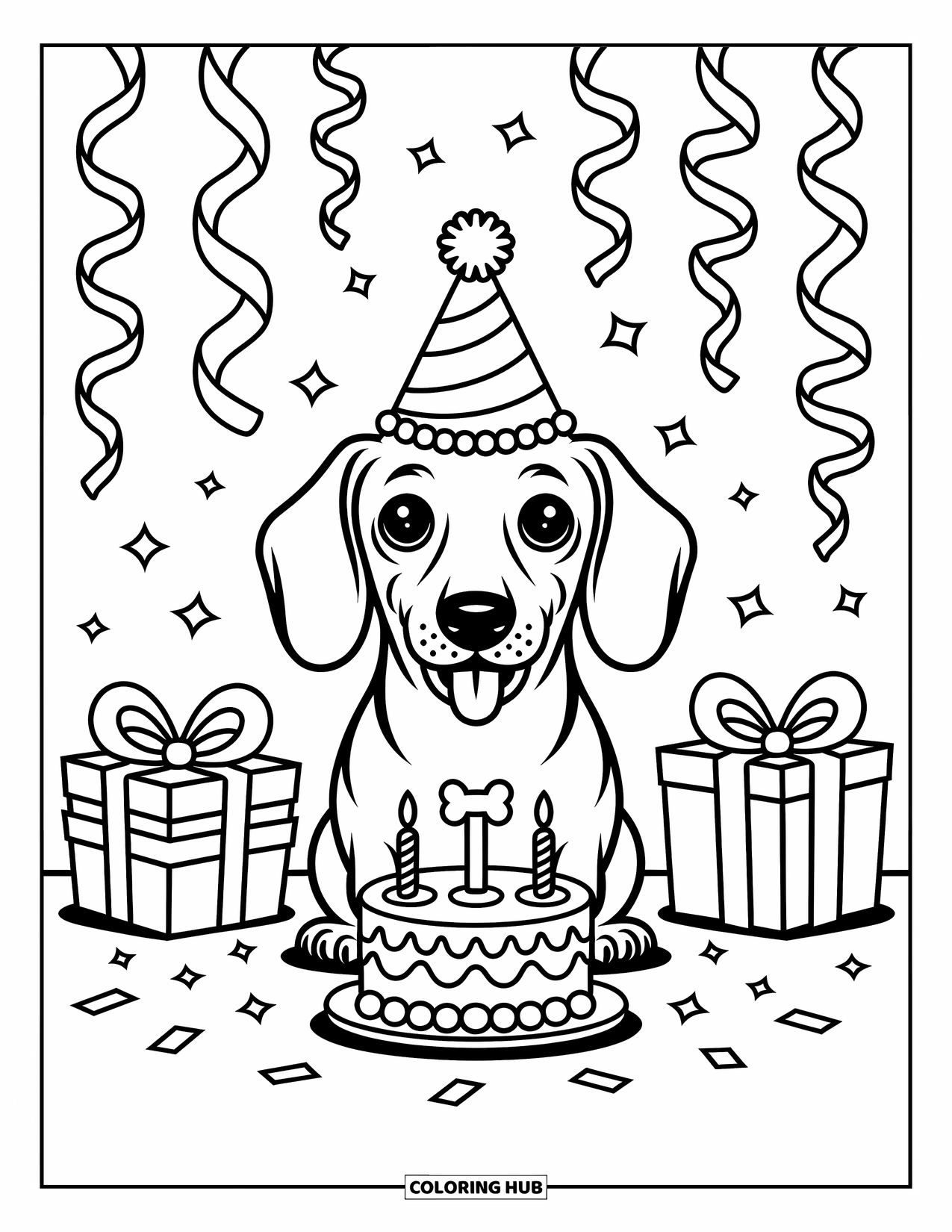 100+ Dachshund Coloring Pages for Kids & Adults (Free Printable PDFs)