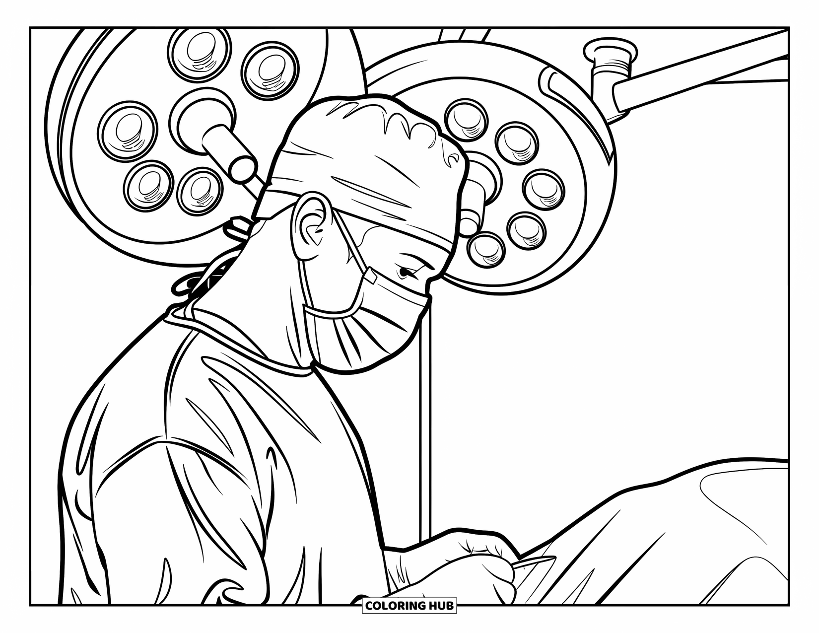 100+ Doctor Coloring Pages for Kids & Adults (Free Printable PDFs)