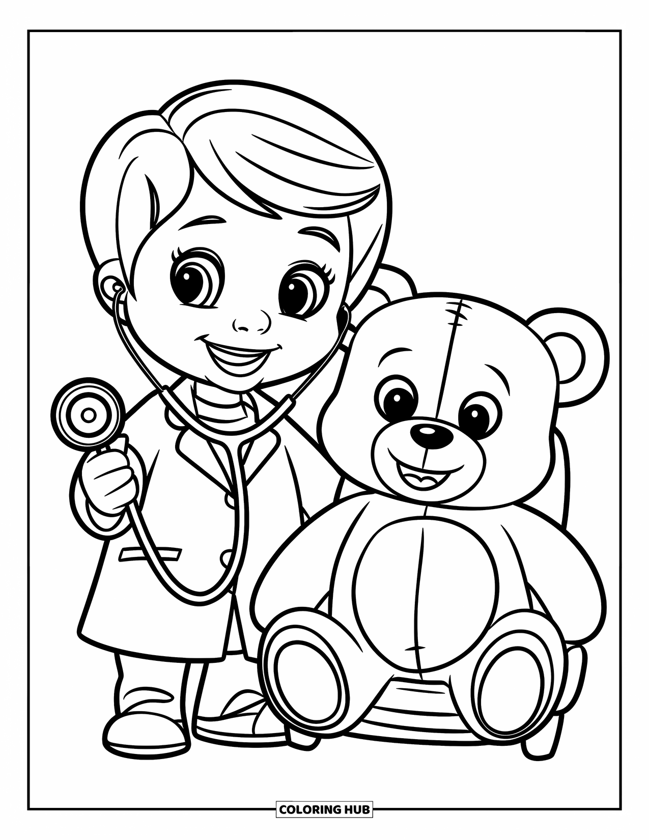 100+ Doctor Coloring Pages for Kids & Adults (Free Printable PDFs)